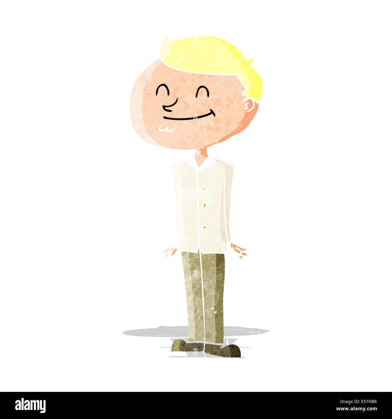 cartoon smiling man Stock Vector Image & Art - Alamy