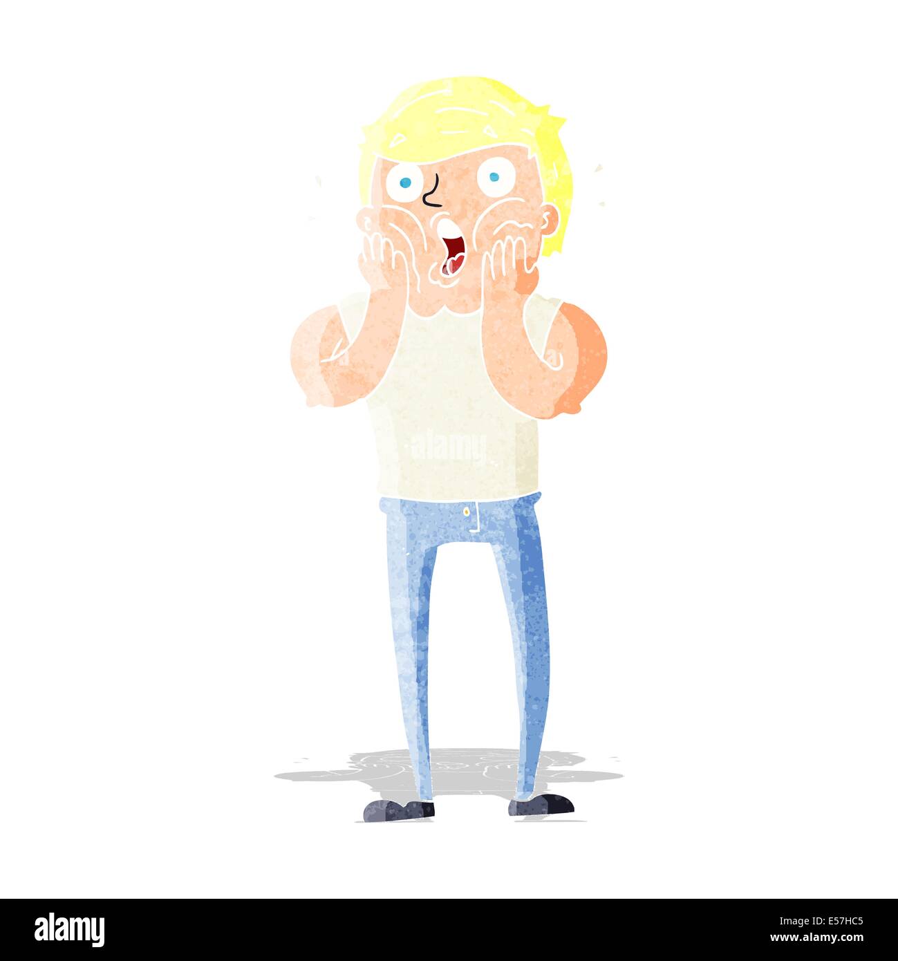 cartoon gasping man Stock Vector Image & Art - Alamy