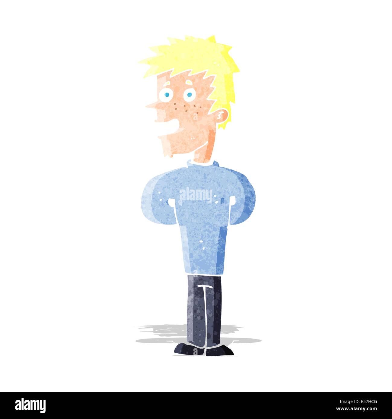 cartoon happy man Stock Vector Image & Art - Alamy