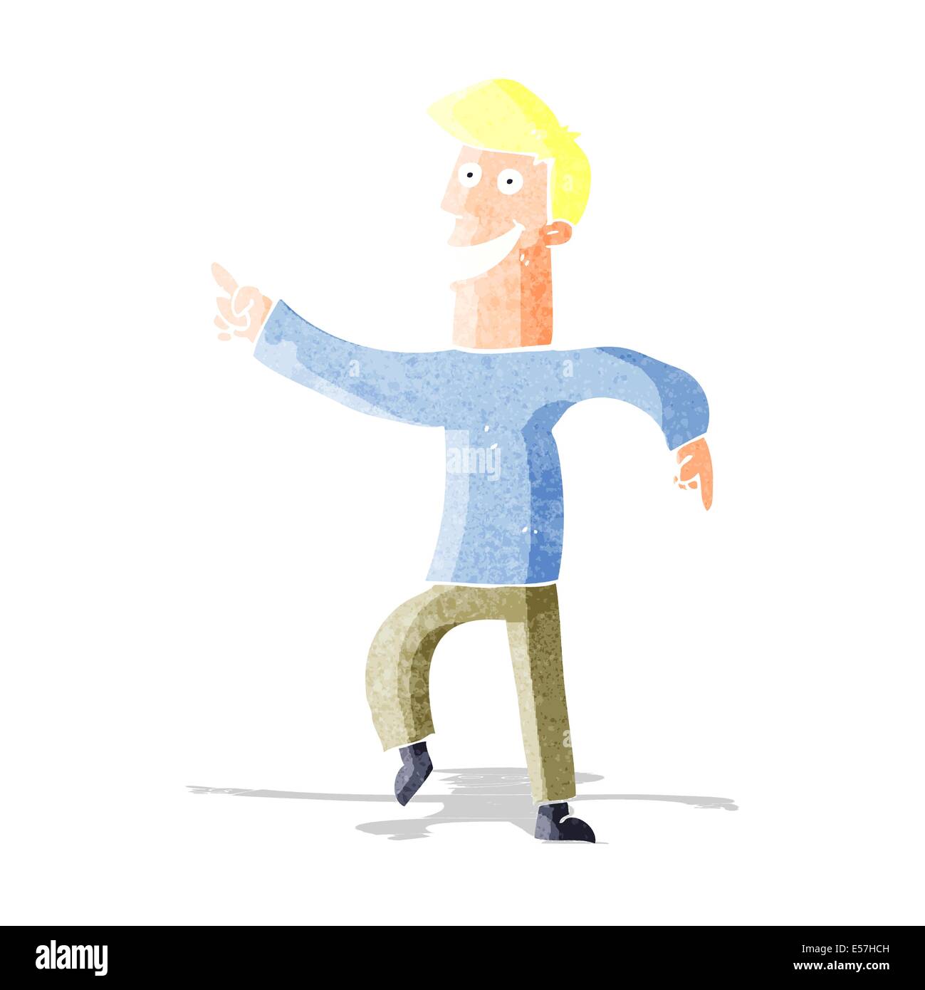 cartoon grinning man Stock Vector Image & Art - Alamy