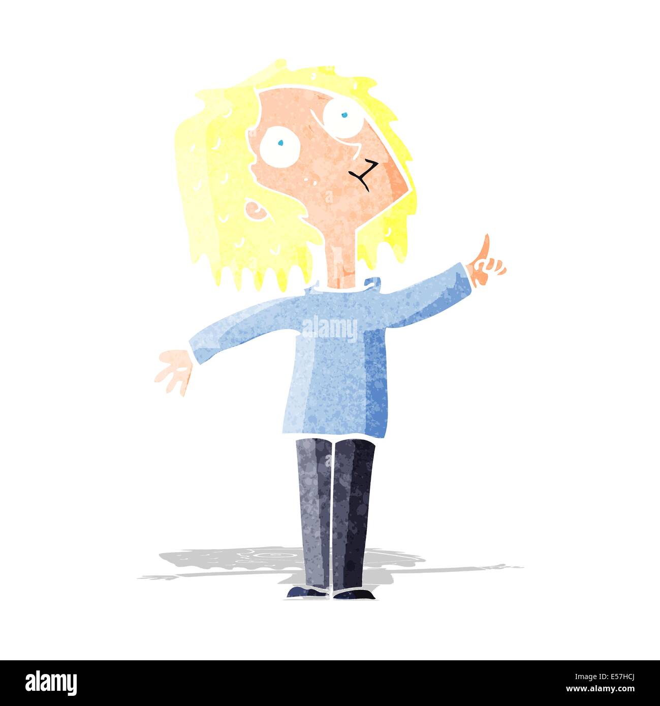 cartoon curious woman Stock Vector Image & Art - Alamy