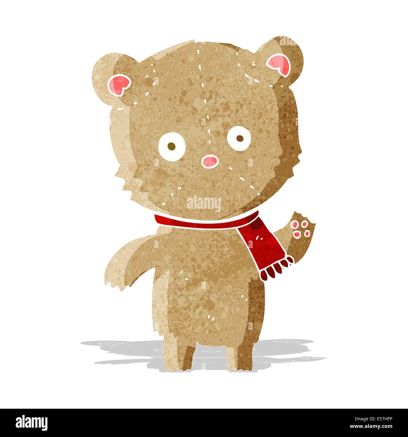 cartoon waving teddy bear Stock Vector Image & Art - Alamy