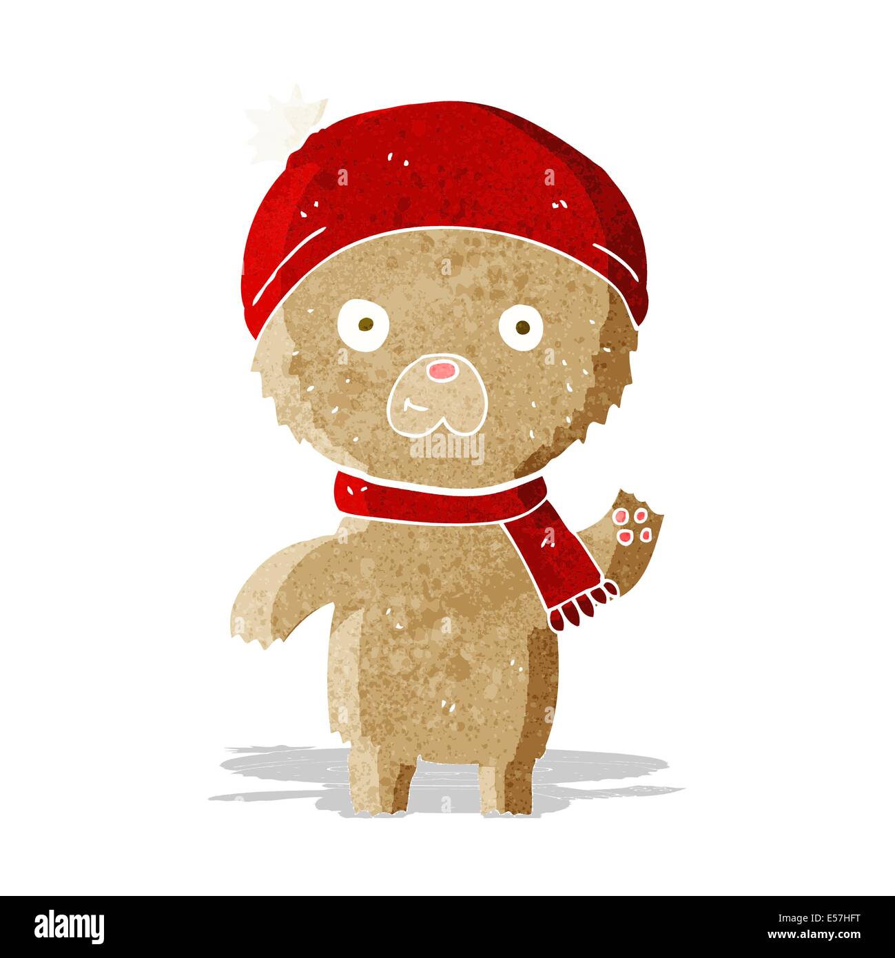 cartoon waving teddy bear Stock Vector Image & Art - Alamy