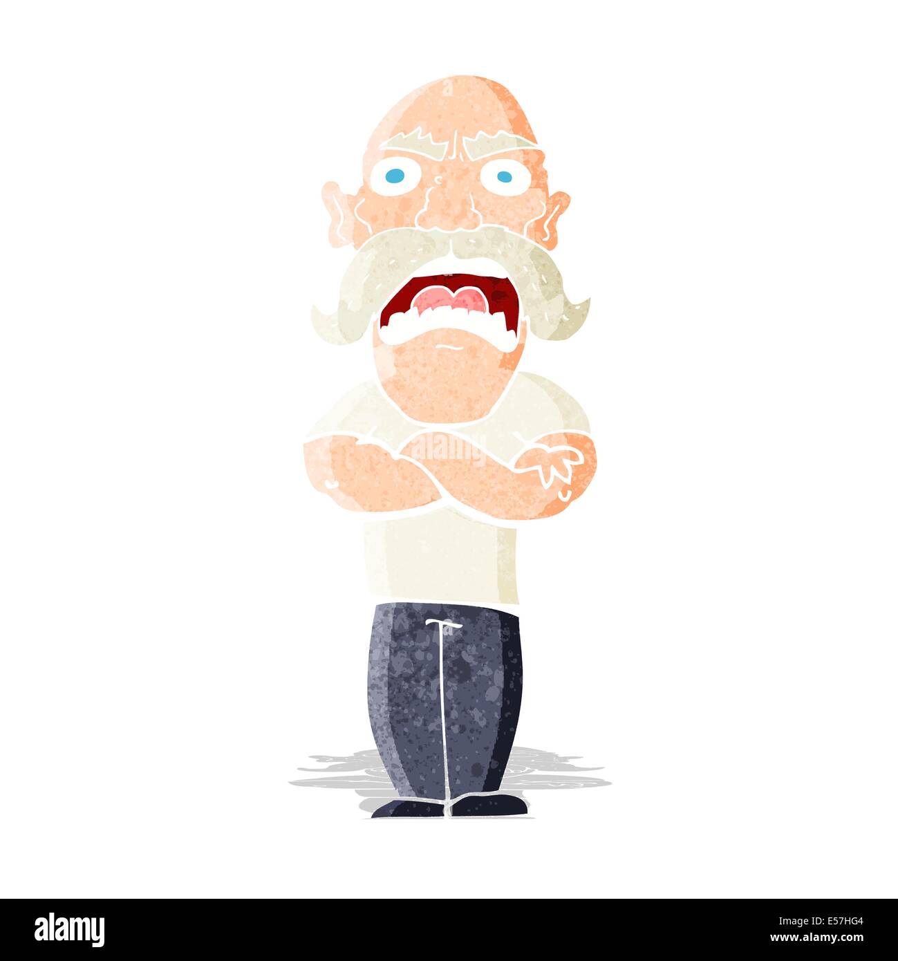 cartoon angry man Stock Vector Image & Art - Alamy
