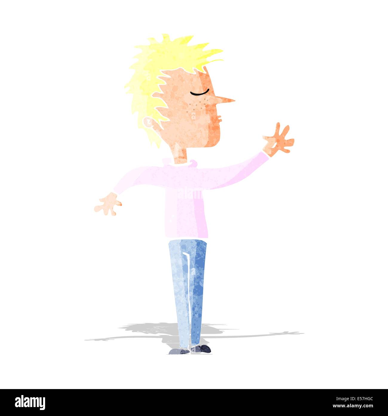 cartoon dismissive man Stock Vector Image & Art - Alamy