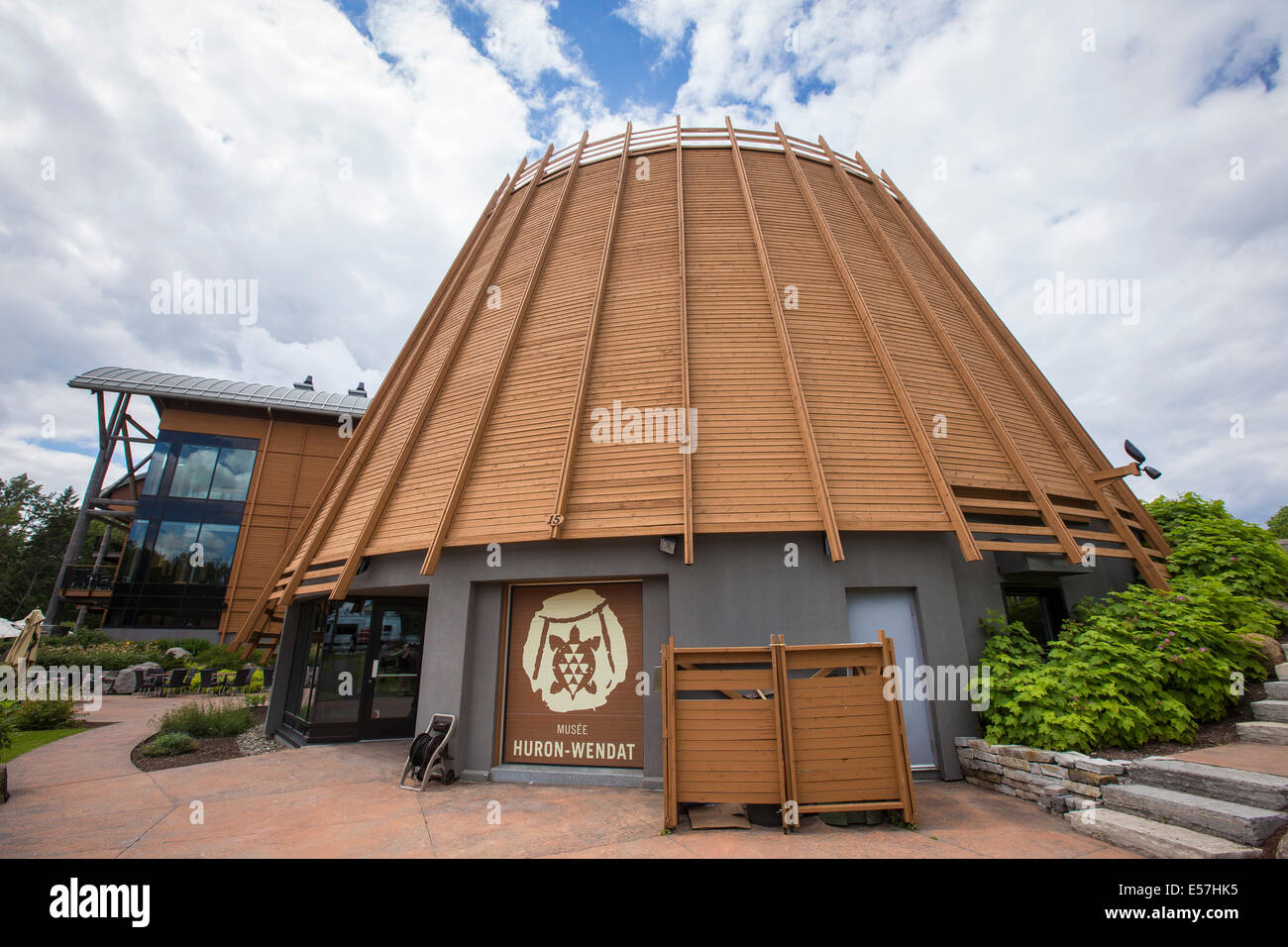 The Hotel-Musee is pictured in Wendake, a Huron reserve enclave within ...