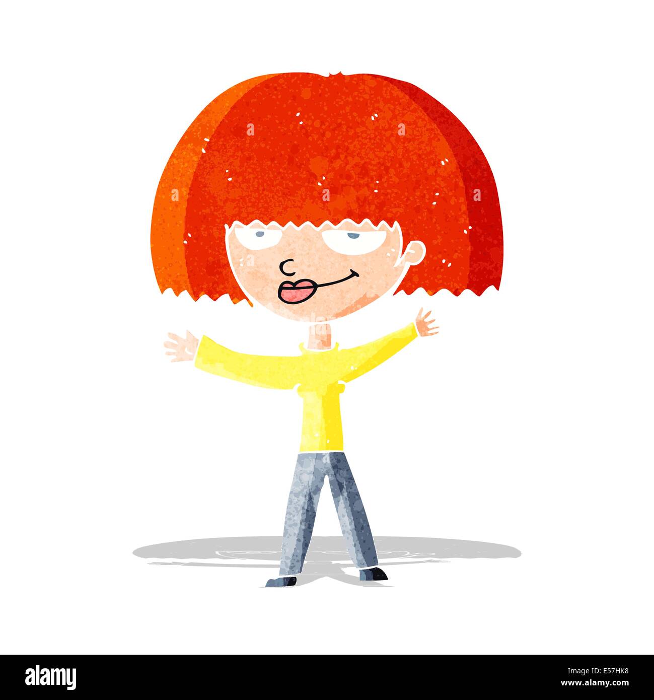 cartoon smug woman Stock Vector Image & Art - Alamy