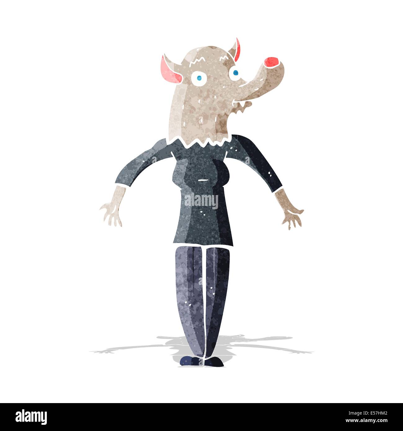 cartoon werewolf woman Stock Vector Image & Art - Alamy