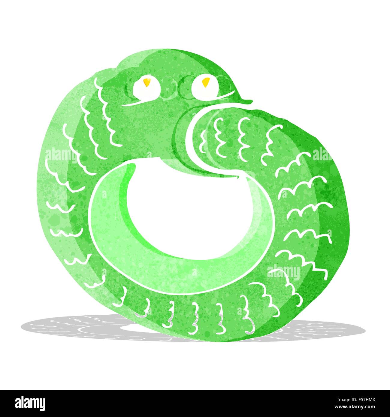 cartoon snake eating own tail Stock Vector Image & Art - Alamy