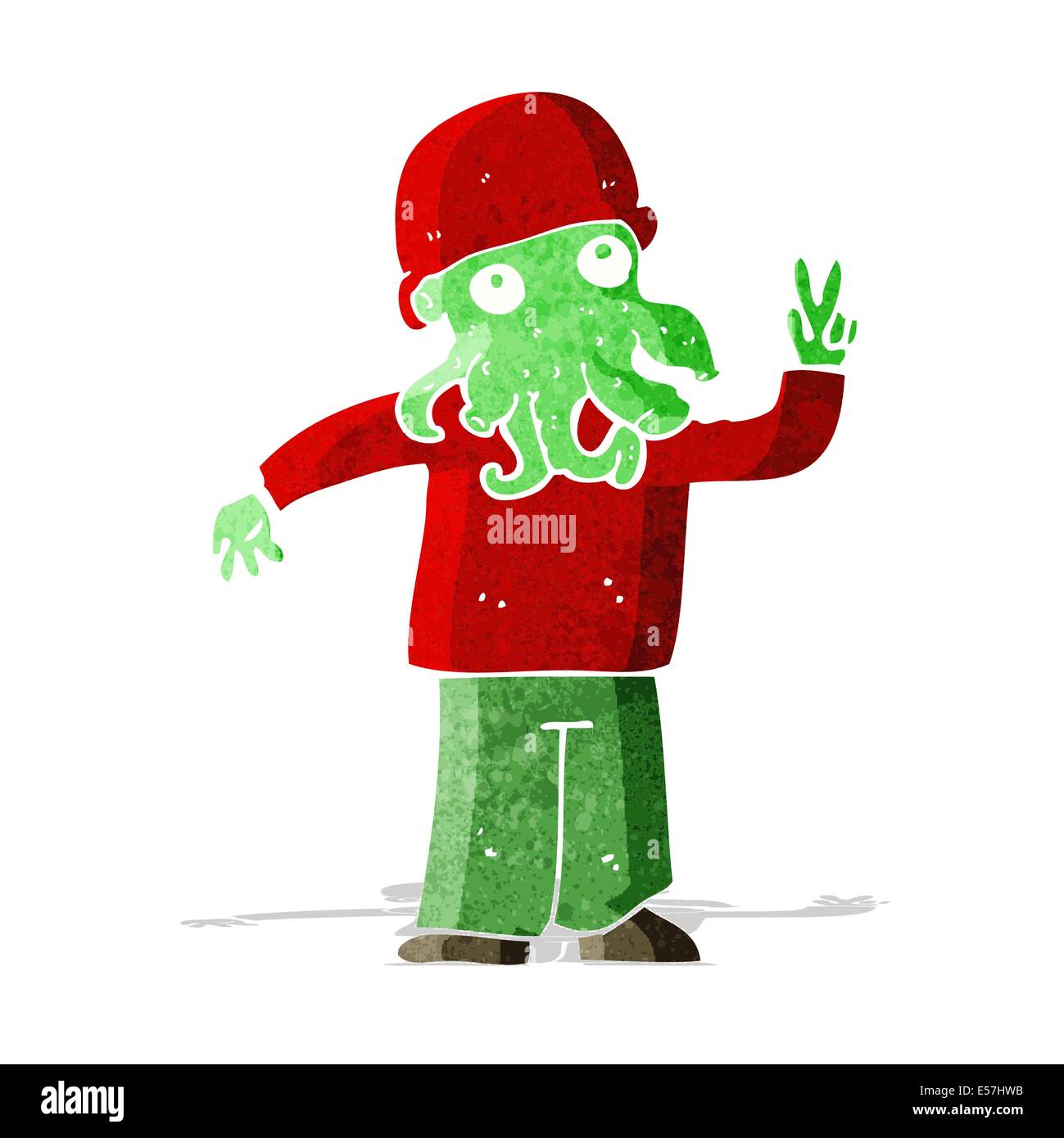 cartoon cool alien Stock Vector Image & Art - Alamy