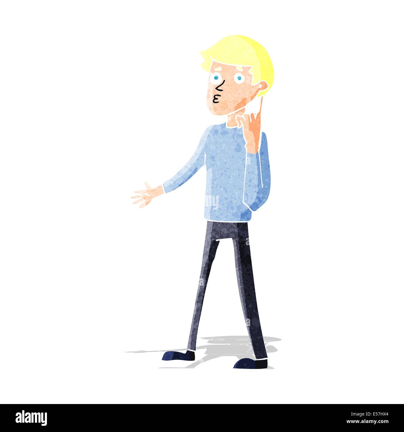 cartoon man asking question Stock Vector Image & Art - Alamy