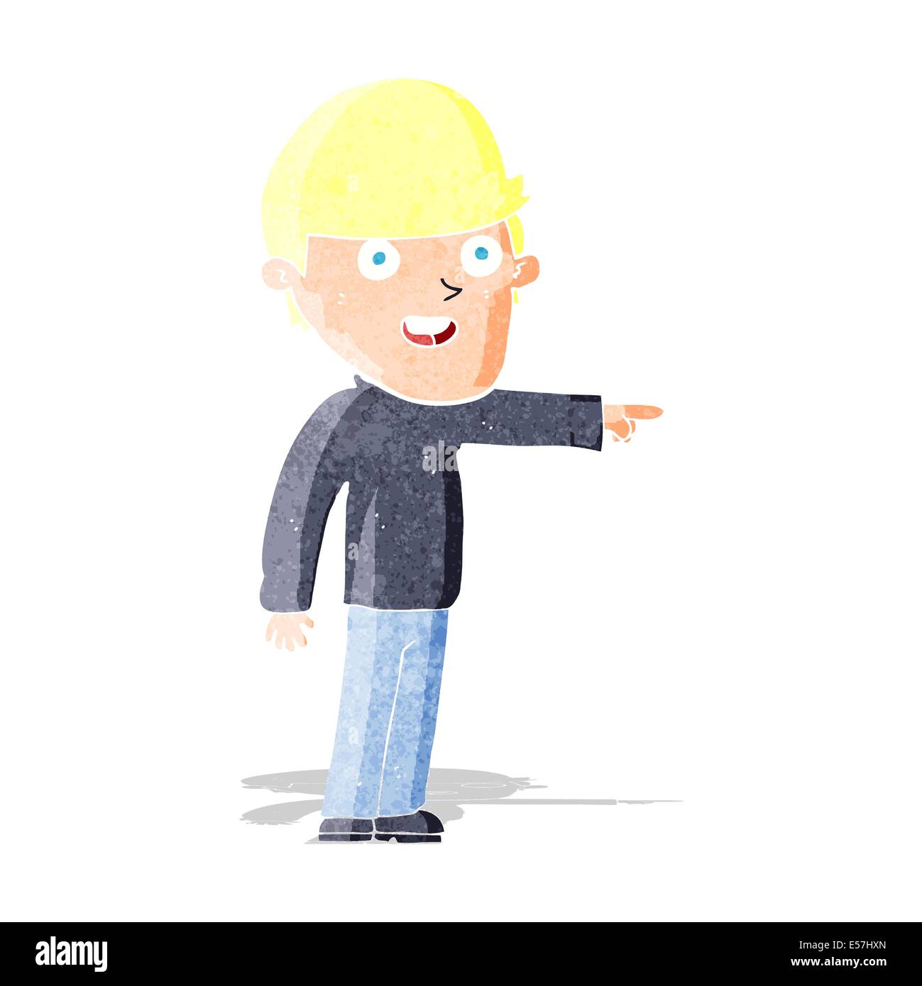 cartoon pointing man Stock Vector Image & Art - Alamy