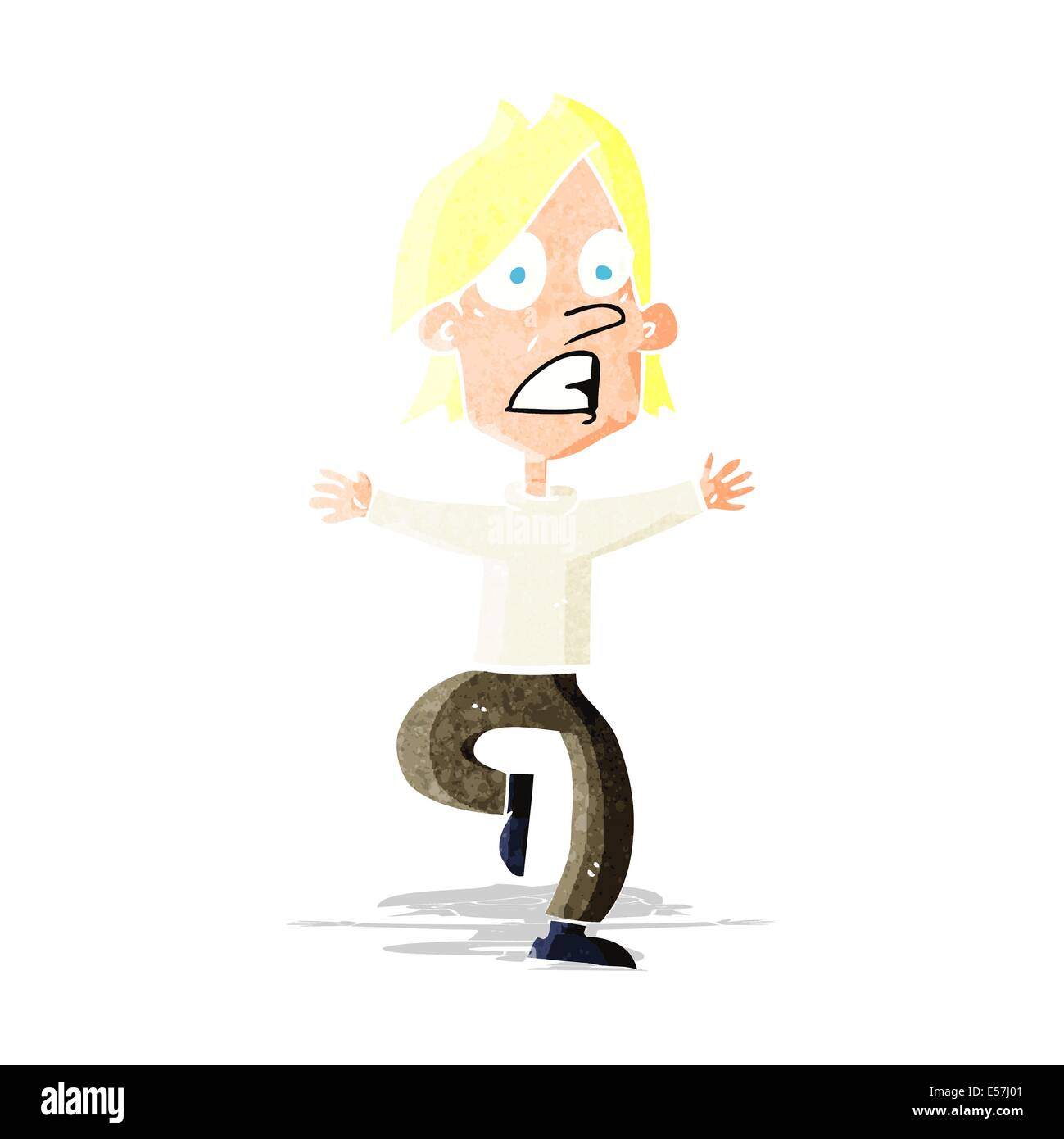 cartoon panicking man Stock Vector Image & Art - Alamy