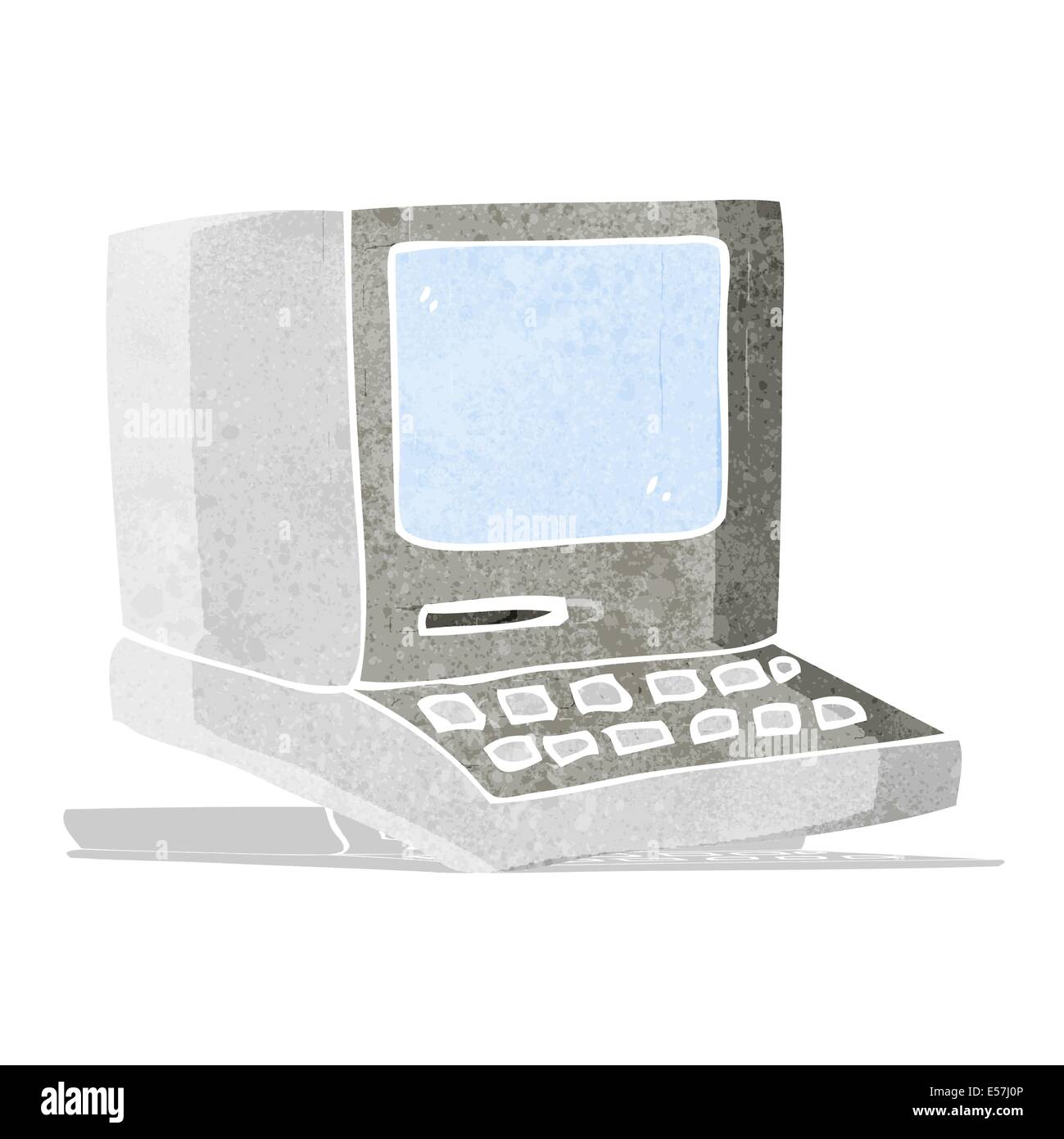 cartoon old computer Stock Vector Image & Art - Alamy