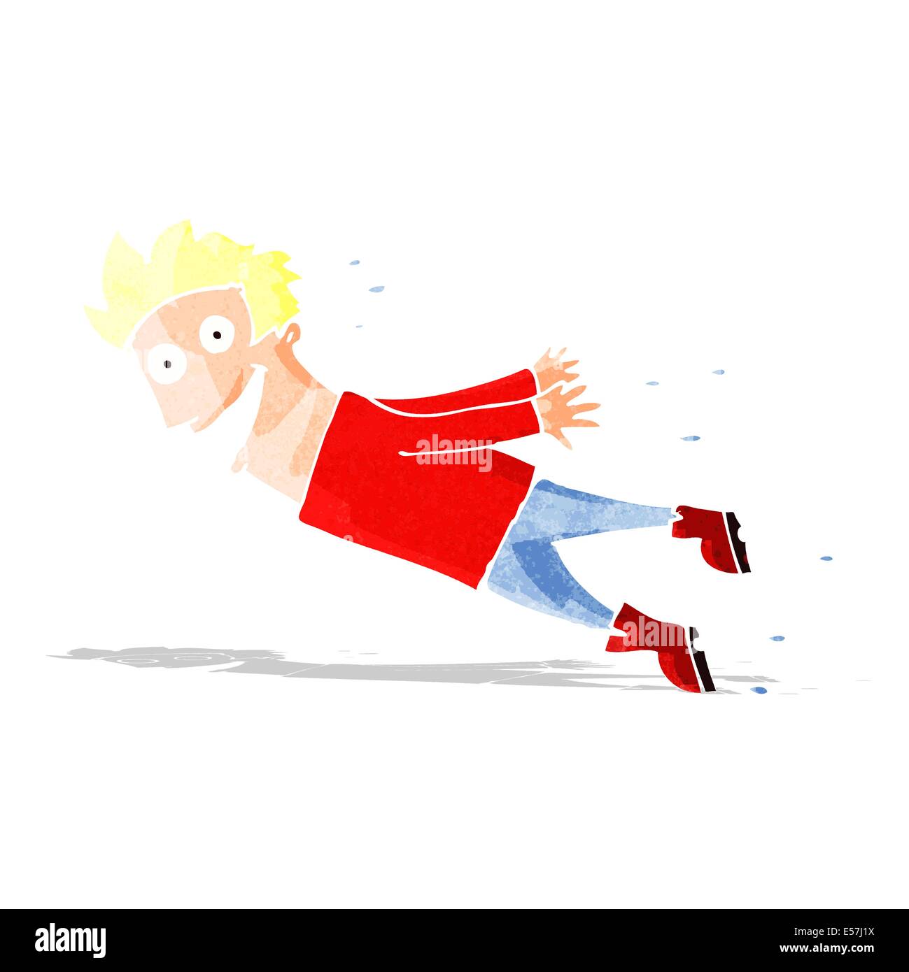 cartoon drenched man flying Stock Vector Image & Art - Alamy
