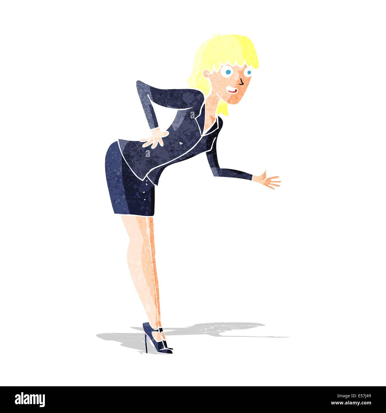 cartoon businesswoman explaining Stock Vector Image & Art - Alamy