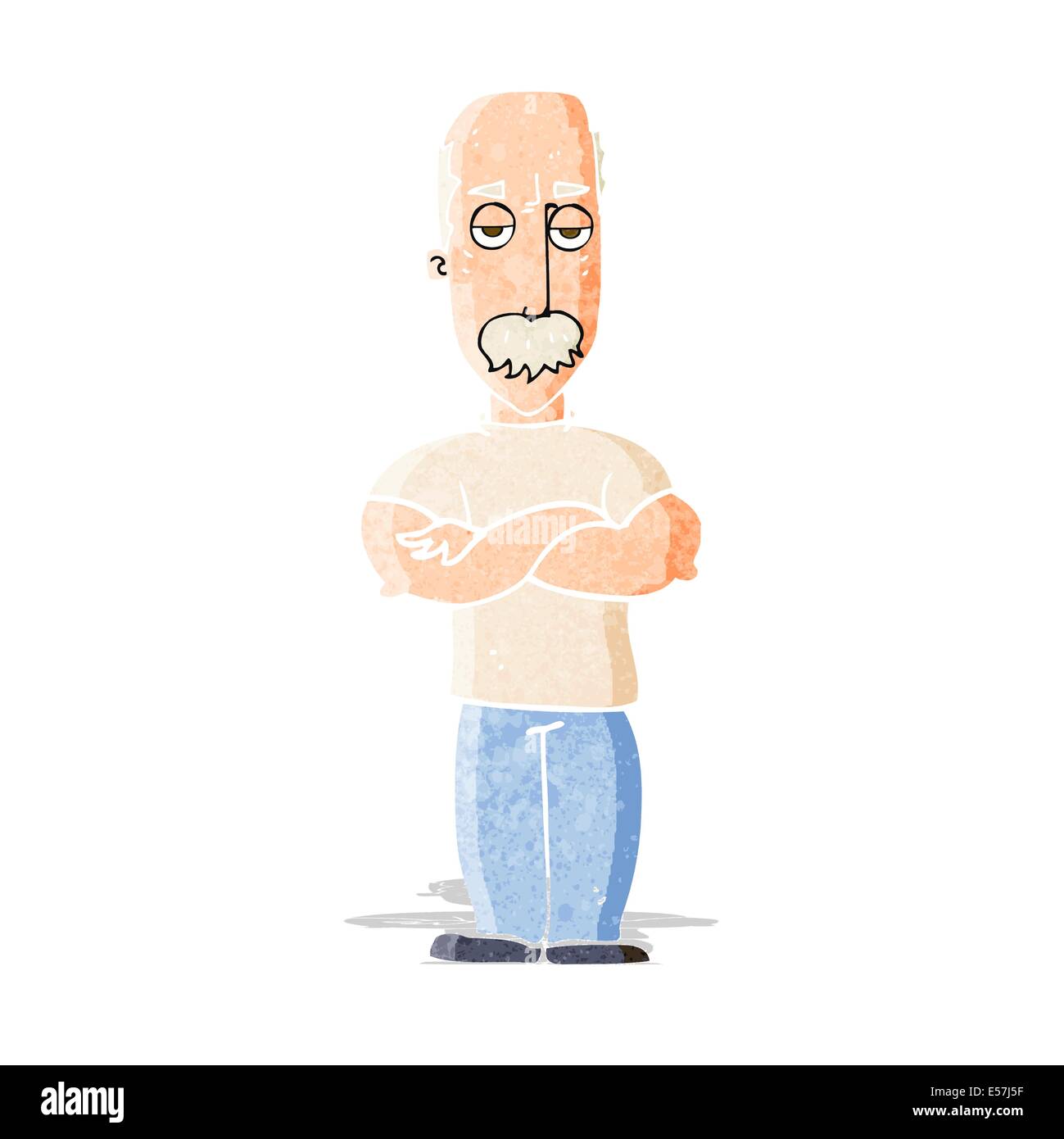 cartoon angry man with mustache Stock Vector Image & Art - Alamy
