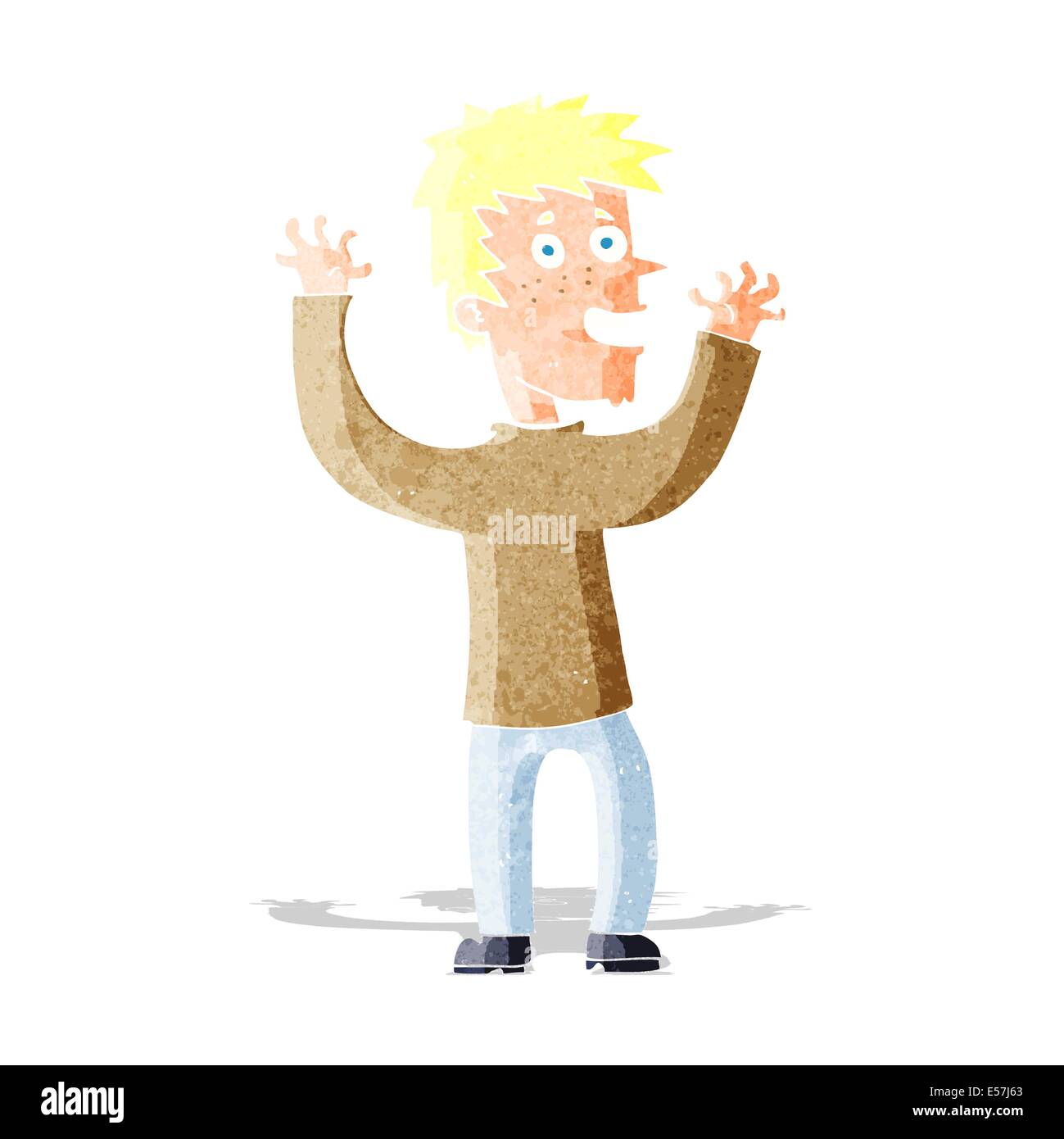 cartoon excited man Stock Vector Image & Art - Alamy