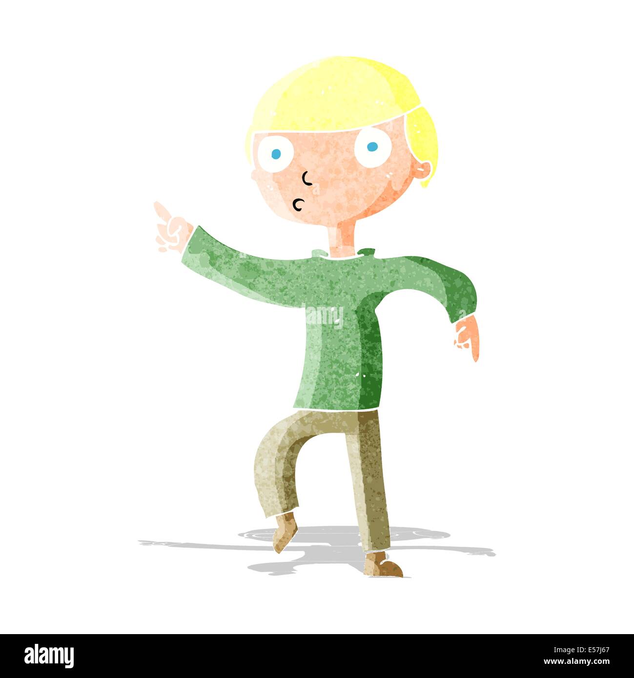 cartoon boy pointing Stock Vector Image & Art - Alamy