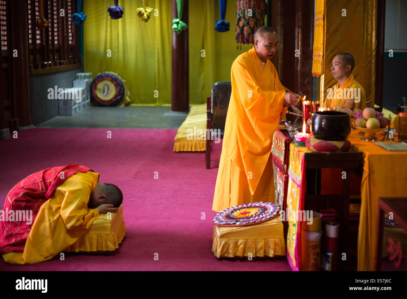 YunJu Buddhist Temple complex, in Fangshan district of greater Beijing ...
