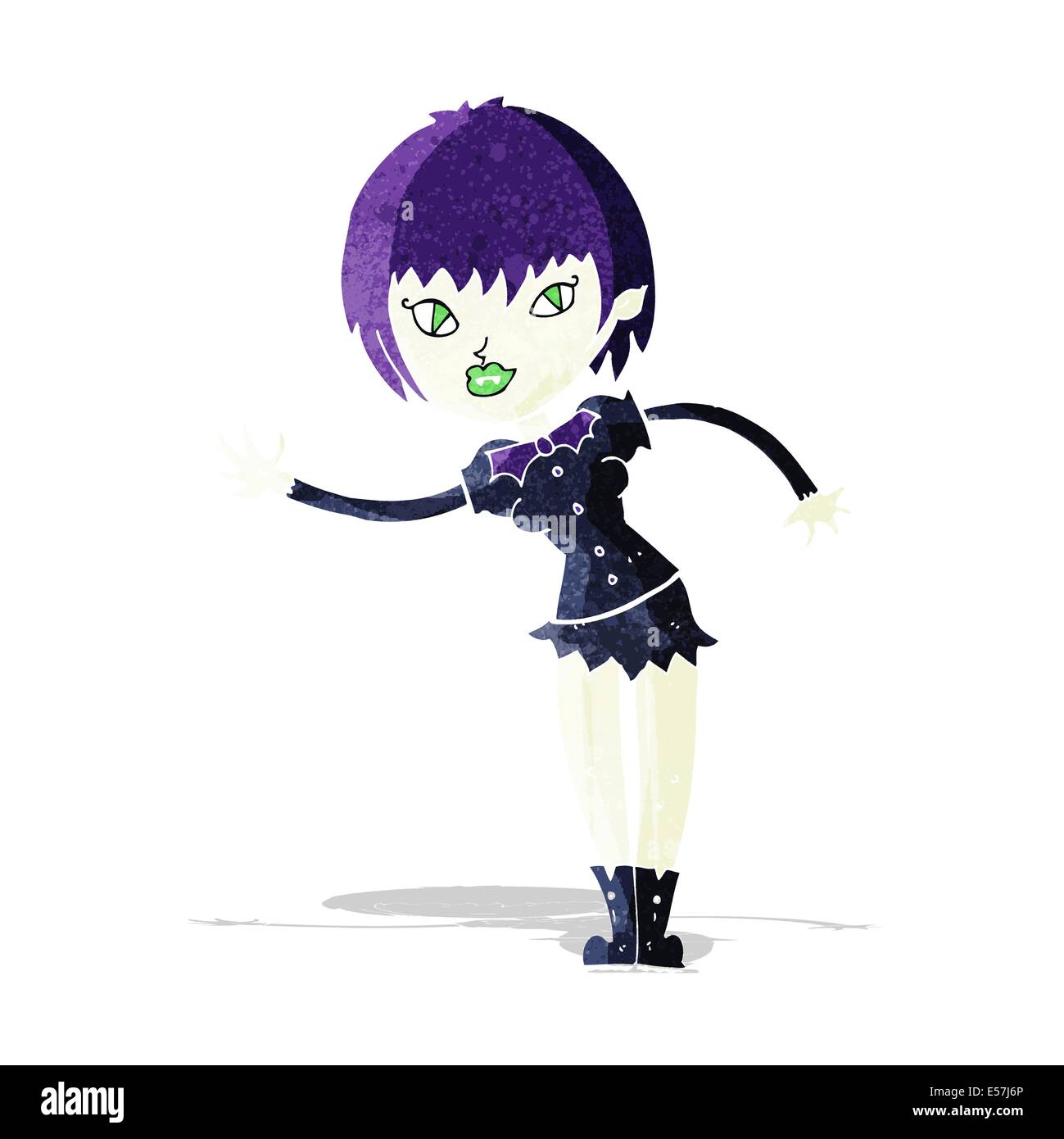 cartoon vampire girl welcoming Stock Vector Image & Art - Alamy