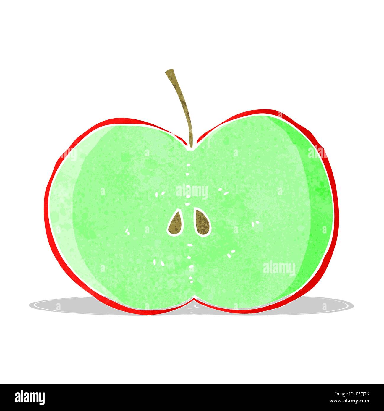 cartoon sliced apple Stock Vector Image & Art - Alamy