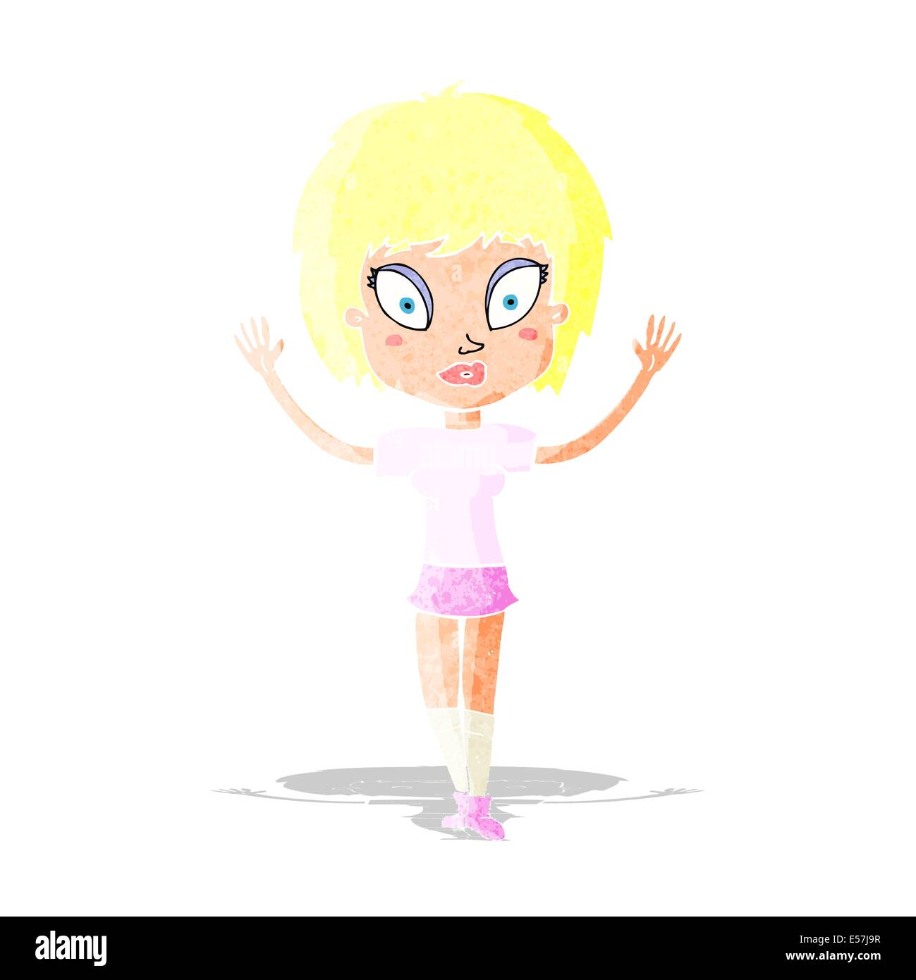cartoon pretty girl Stock Vector Image & Art - Alamy