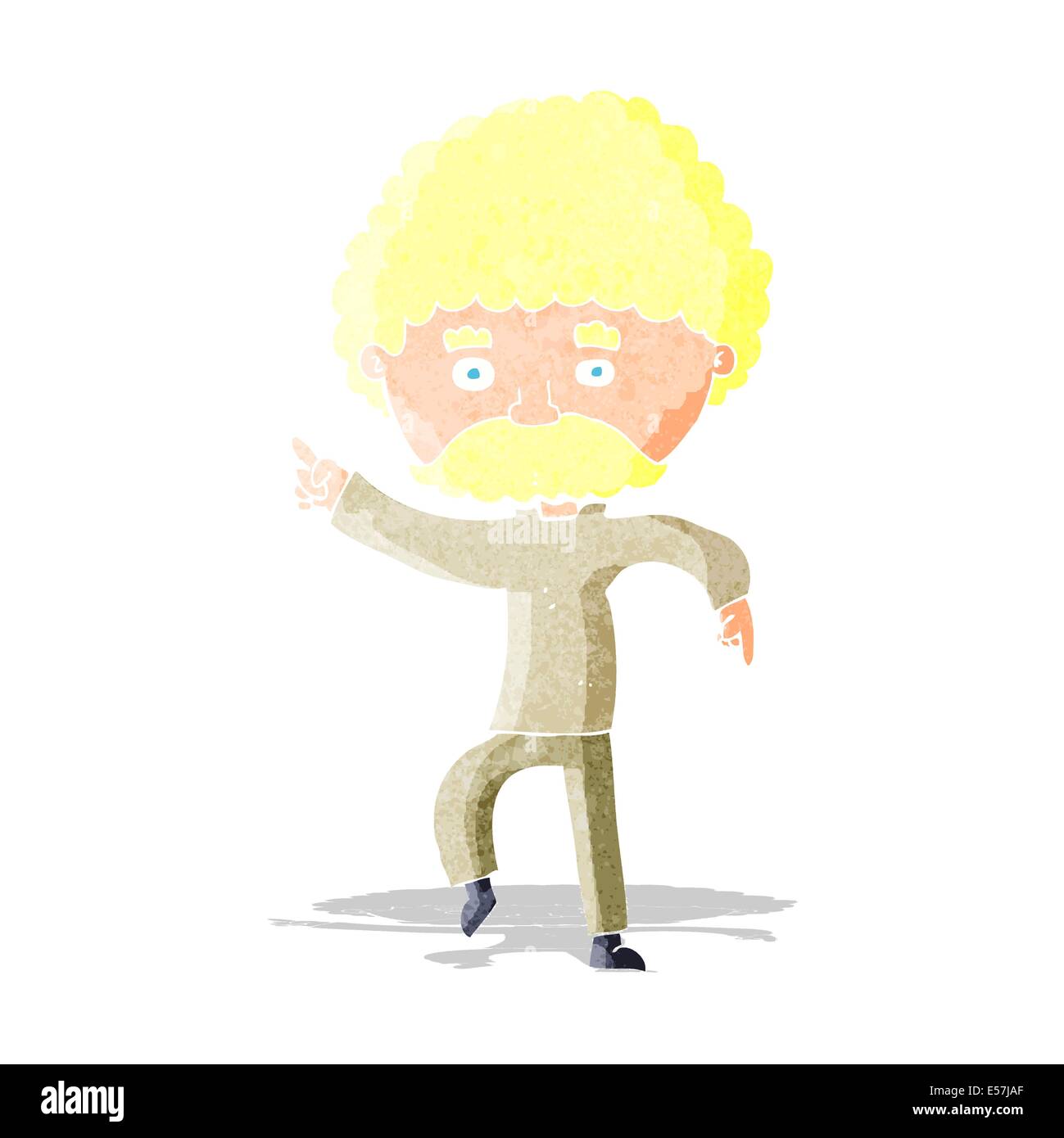 Cartoon Seventies Style Man Disco Dancing Stock Vector Image And Art Alamy