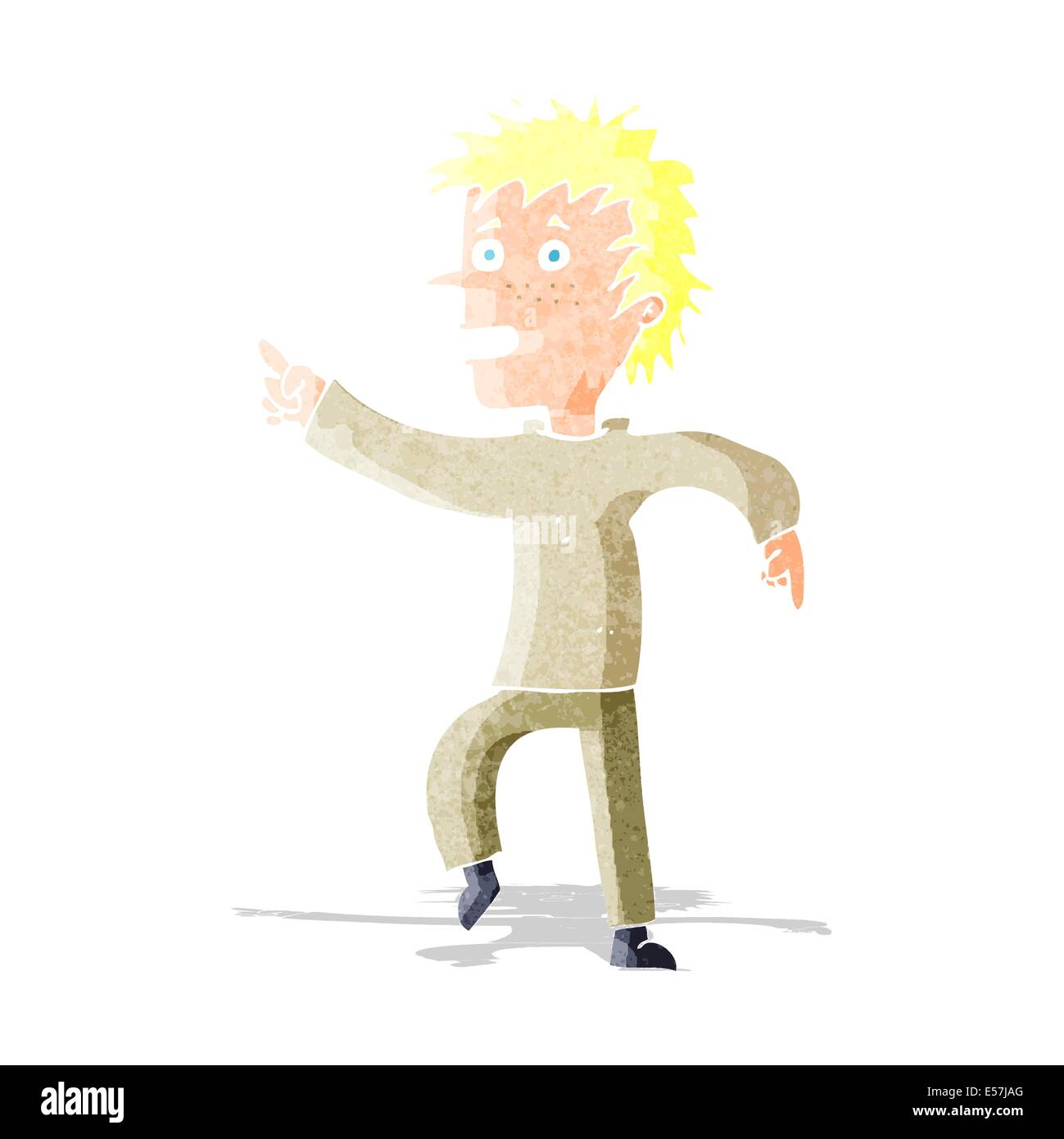 cartoon happy man pointing Stock Vector Image & Art - Alamy
