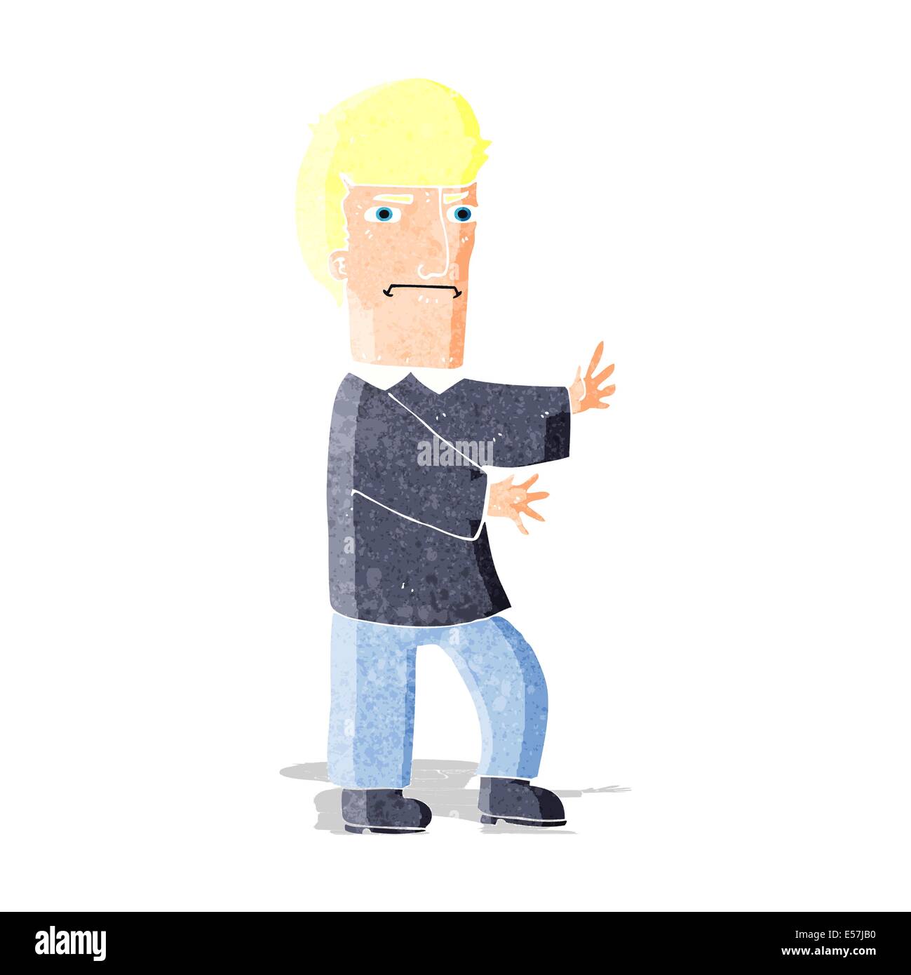 cartoon grumpy man Stock Vector Image & Art - Alamy