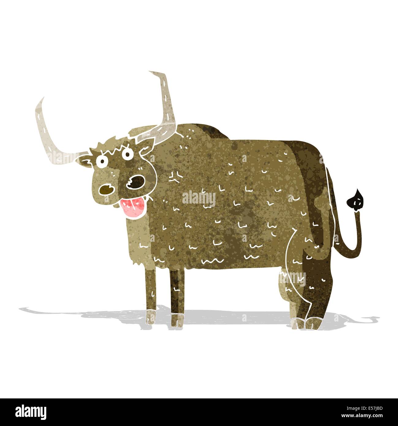 cartoon hairy cow Stock Vector Image & Art - Alamy