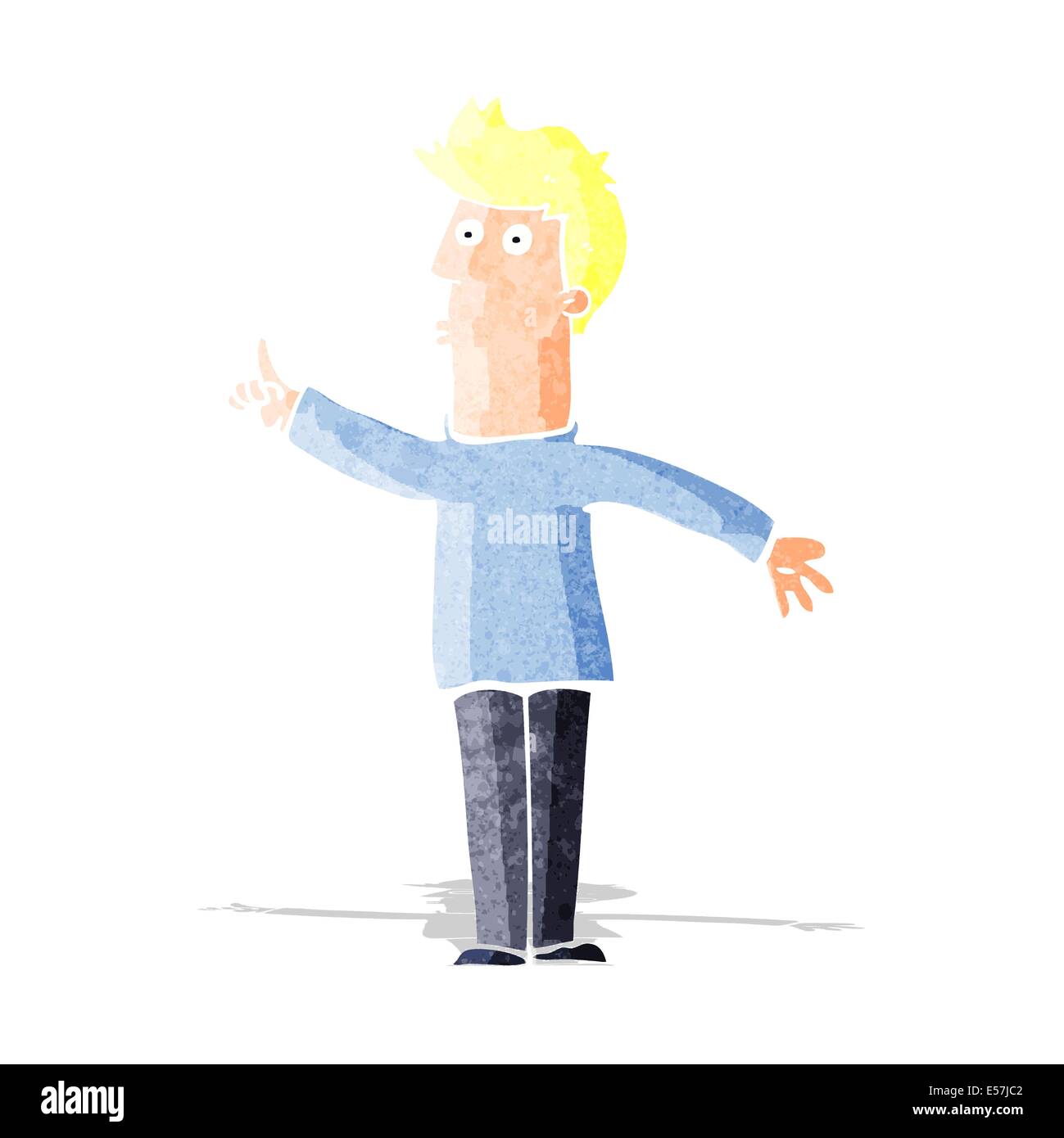 cartoon man advising caution Stock Vector Image & Art - Alamy