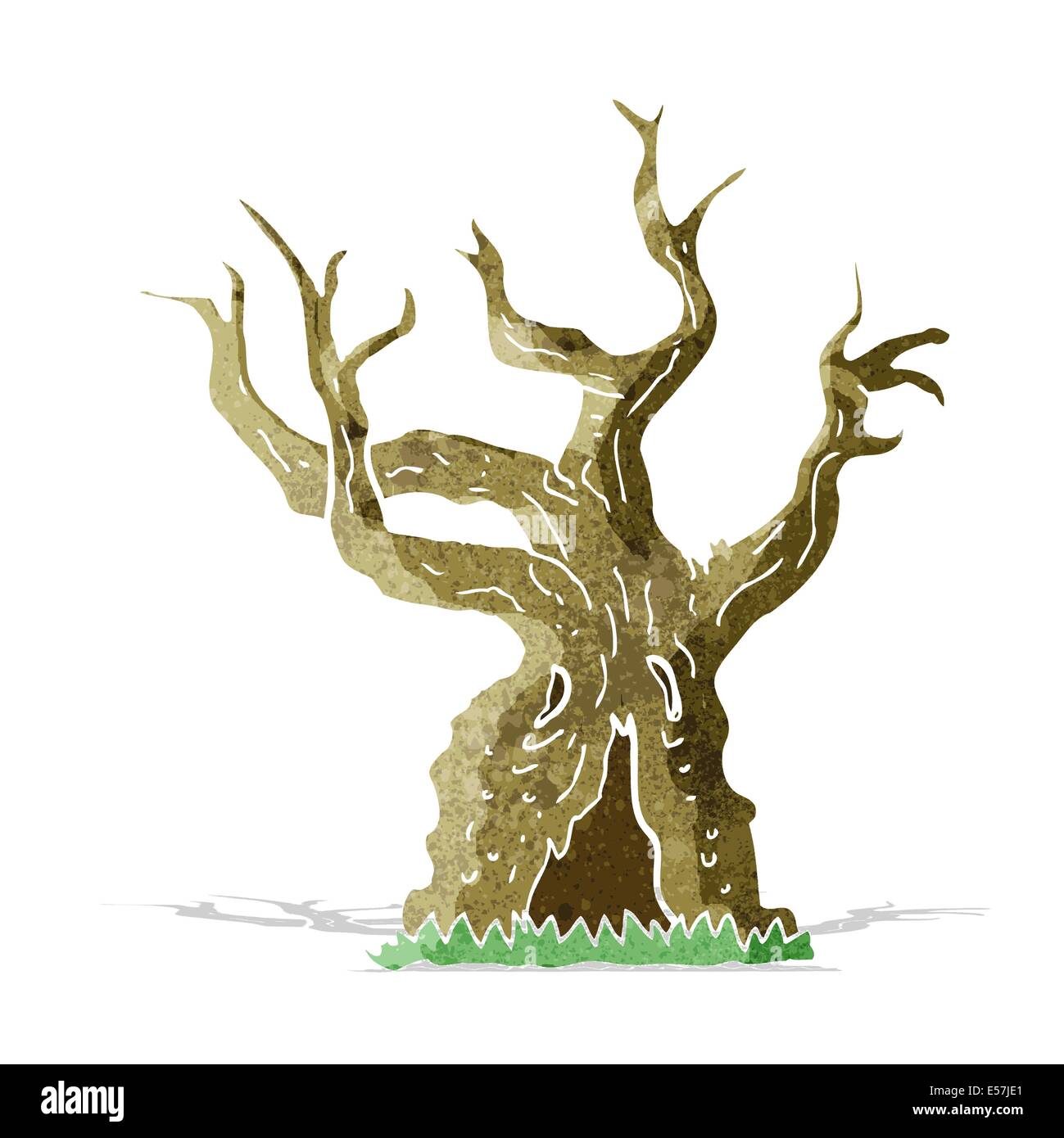 cartoon spooky old tree Stock Vector Image & Art - Alamy