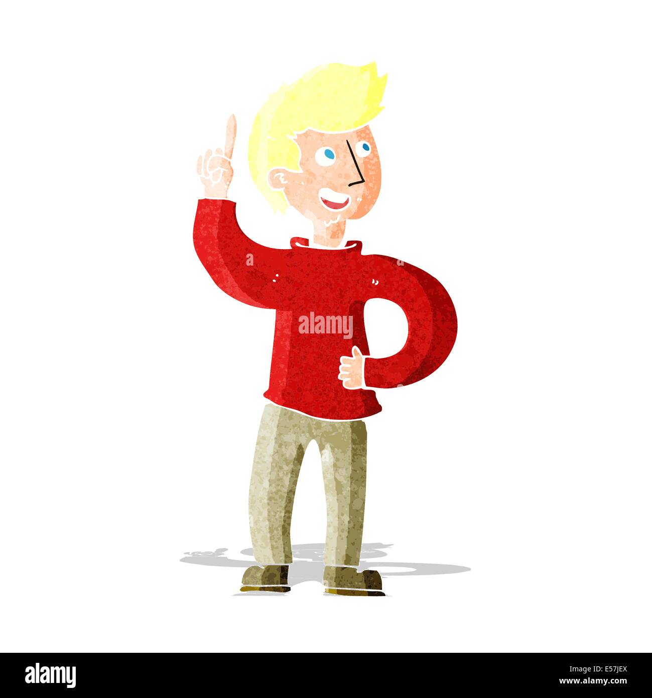 cartoon man with idea Stock Vector Image & Art - Alamy