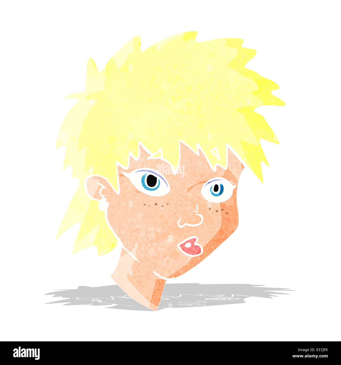 cartoon curious girl Stock Vector Image & Art - Alamy