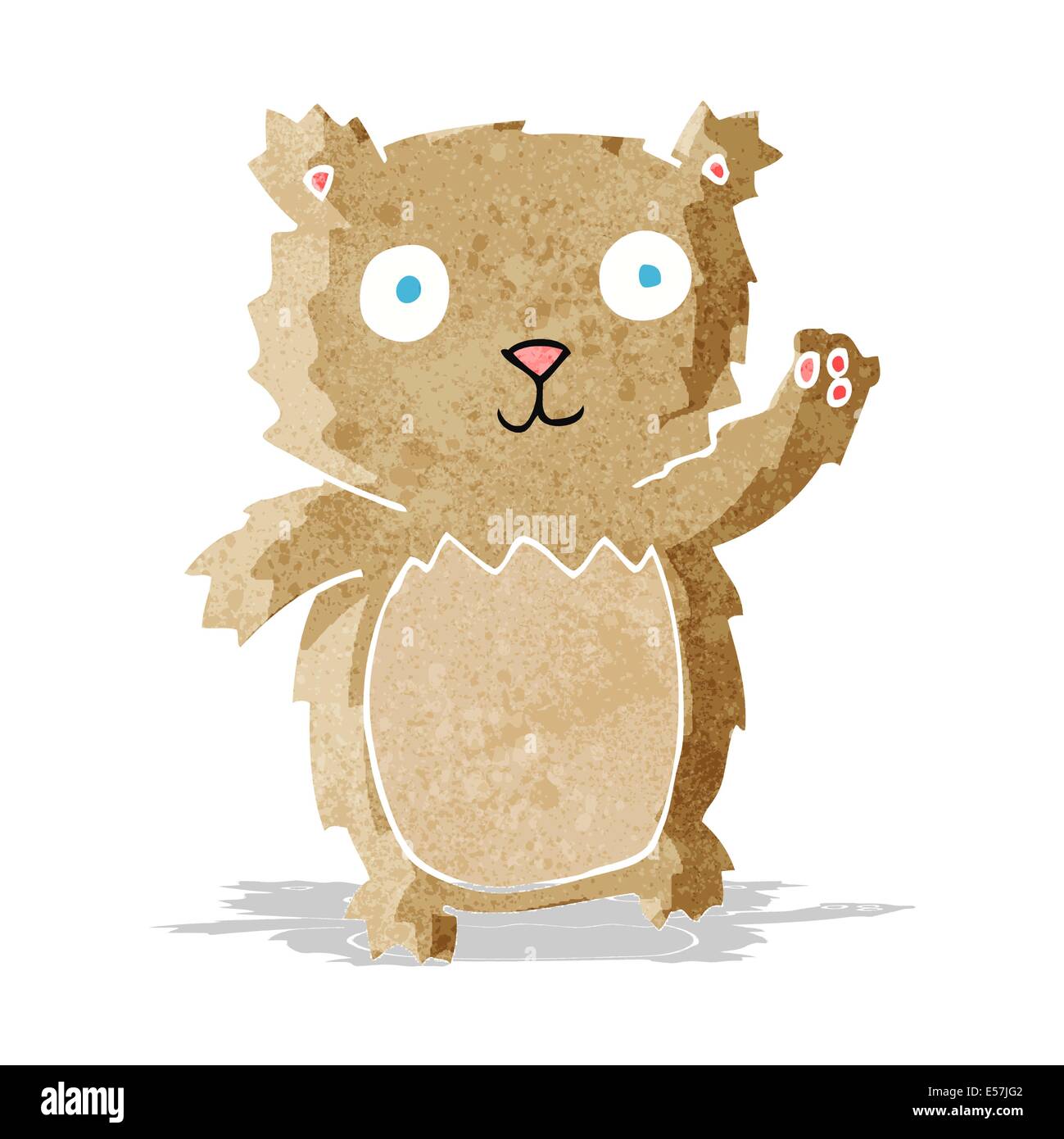 Cartoon waving teddy bear hi-res stock photography and images - Alamy