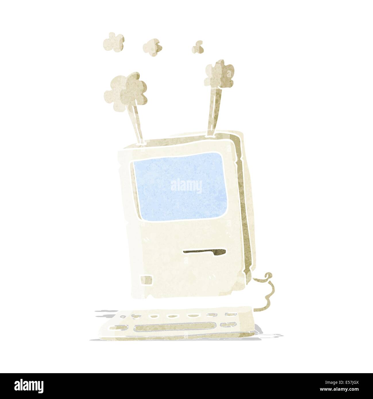 cartoon old computer Stock Vector Image & Art - Alamy