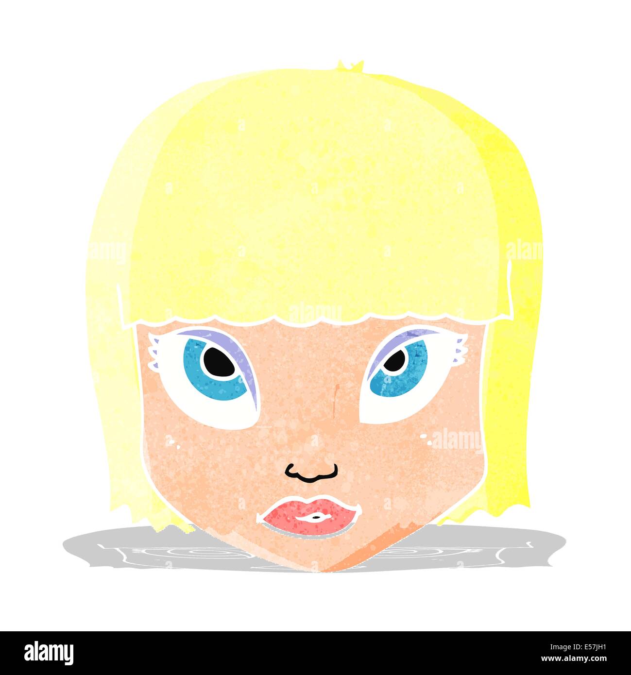 cartoon female face Stock Vector Image & Art - Alamy