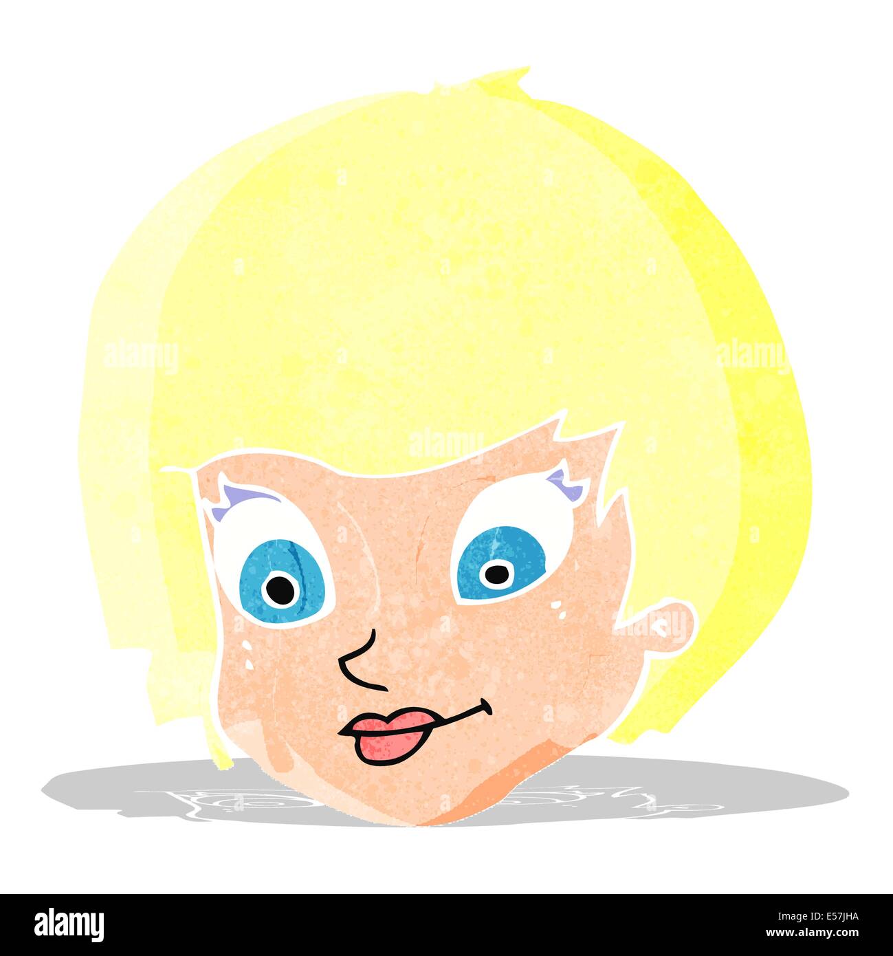 cartoon female face Stock Vector Image & Art - Alamy