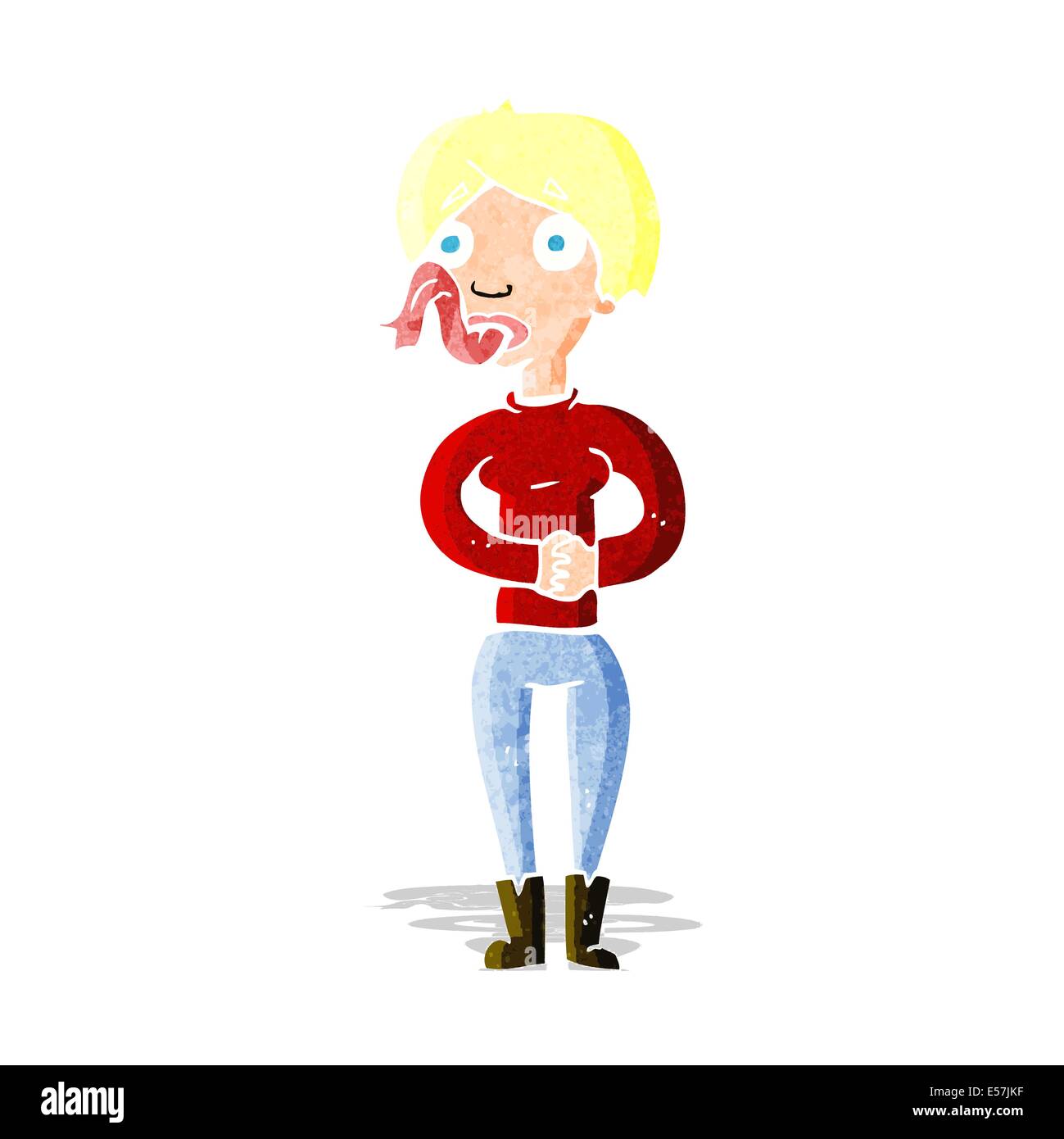 cartoon woman with snake tongue Stock Vector Image & Art - Alamy