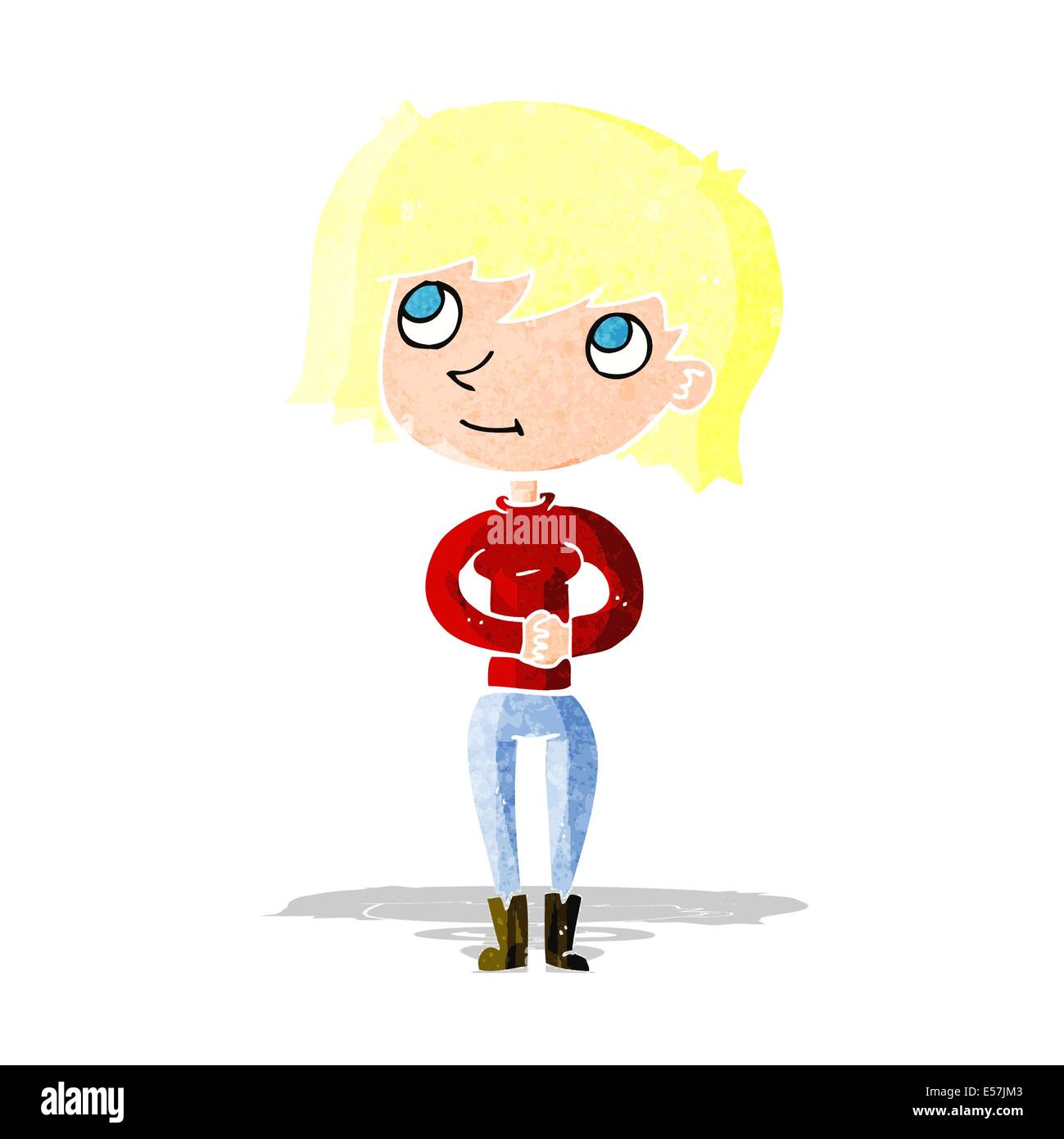 cartoon friendly woman Stock Vector Image & Art - Alamy