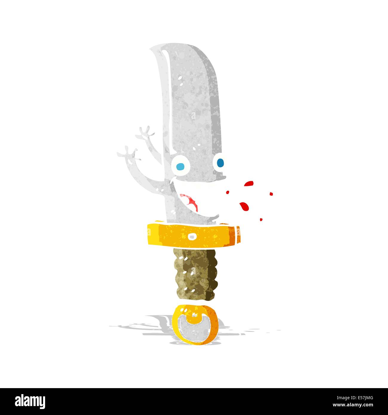 crazy knife cartoon character Stock Vector Image & Art - Alamy