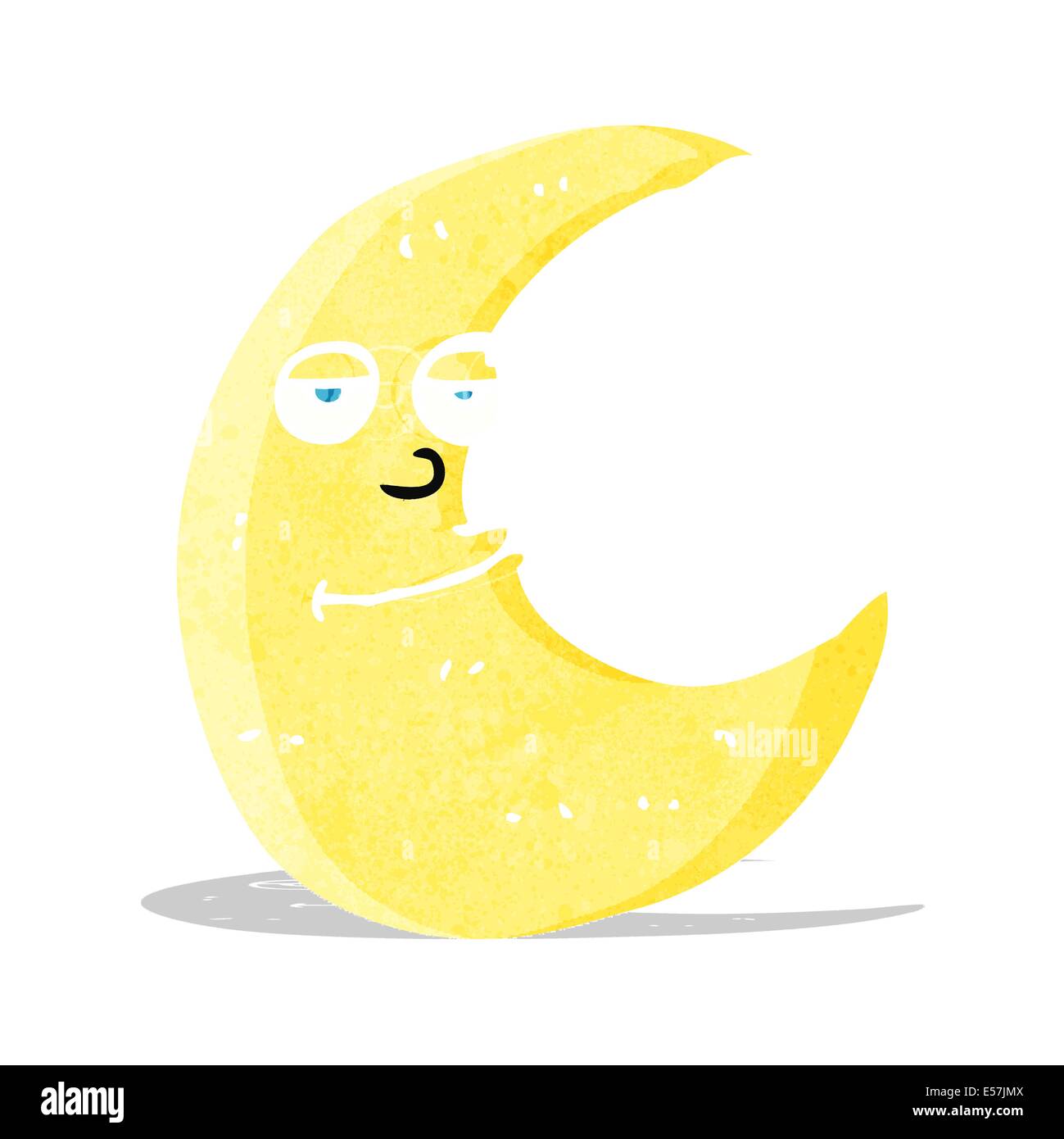 happy cartoon moon Stock Vector Image & Art - Alamy