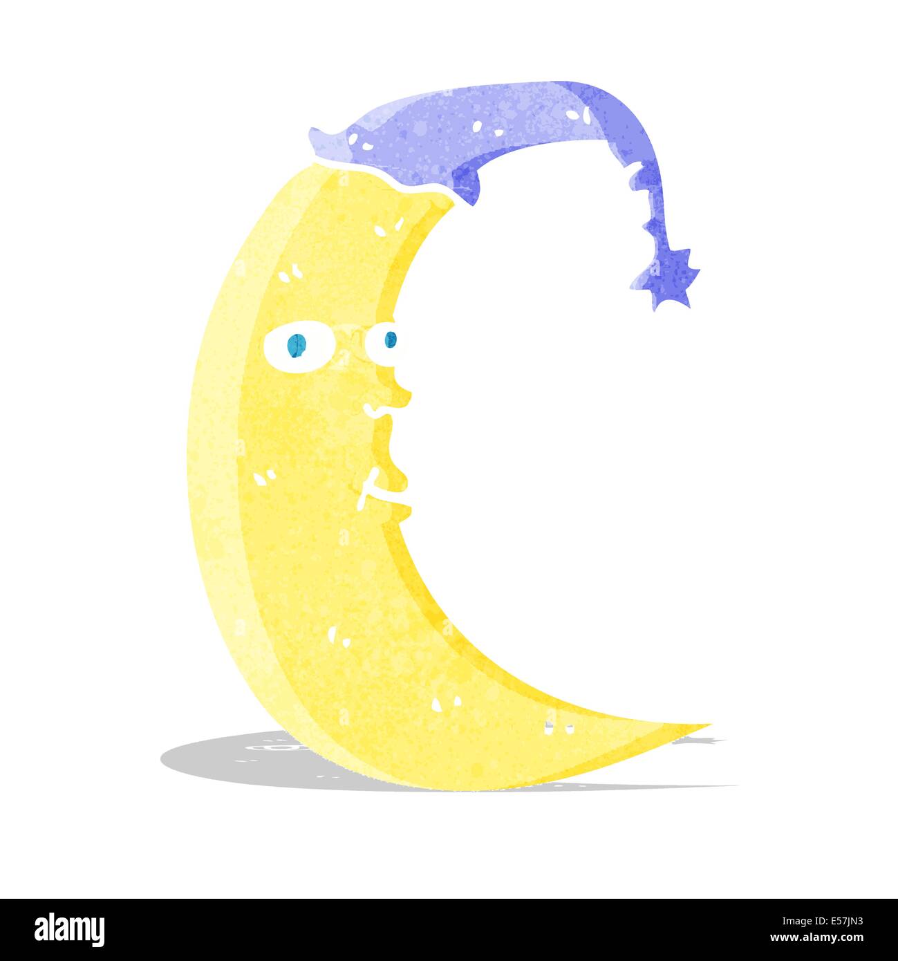 sleepy moon cartoon Stock Vector Image & Art - Alamy