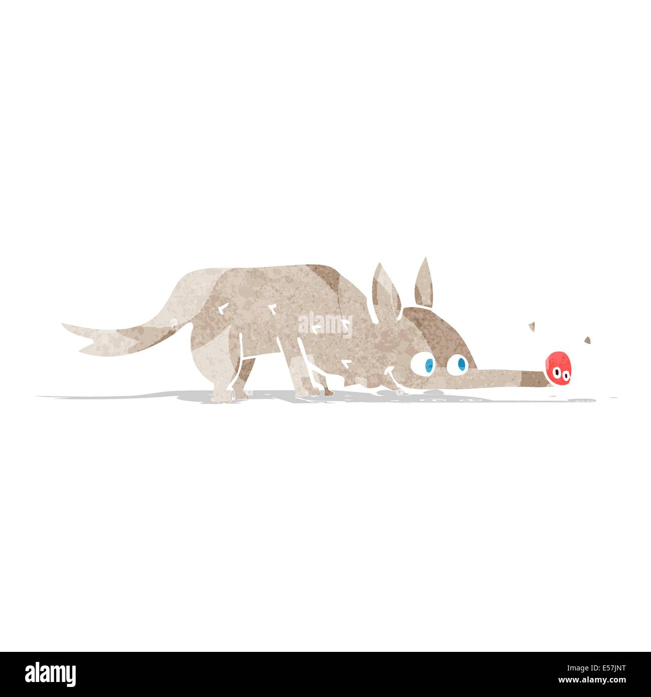 cartoon dog sniffing floor Stock Vector Image & Art - Alamy