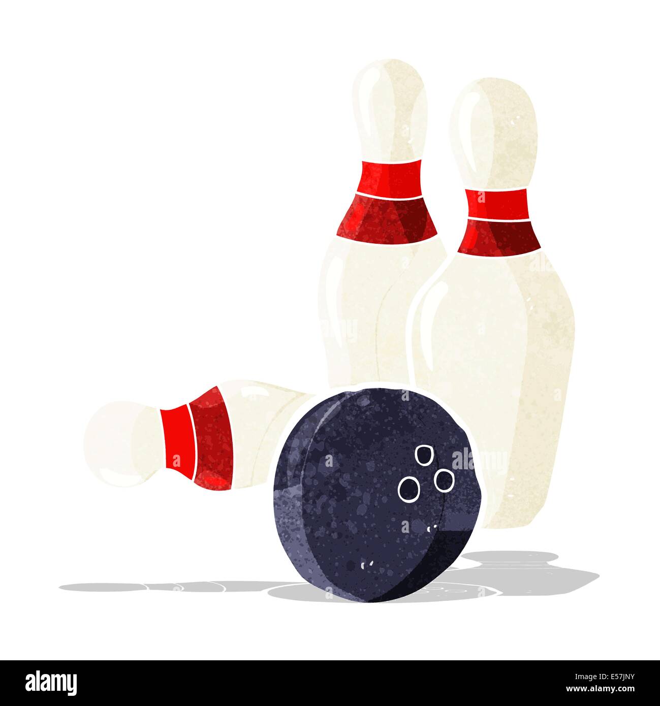 ten pin bowling cartoon Stock Vector Image & Art - Alamy