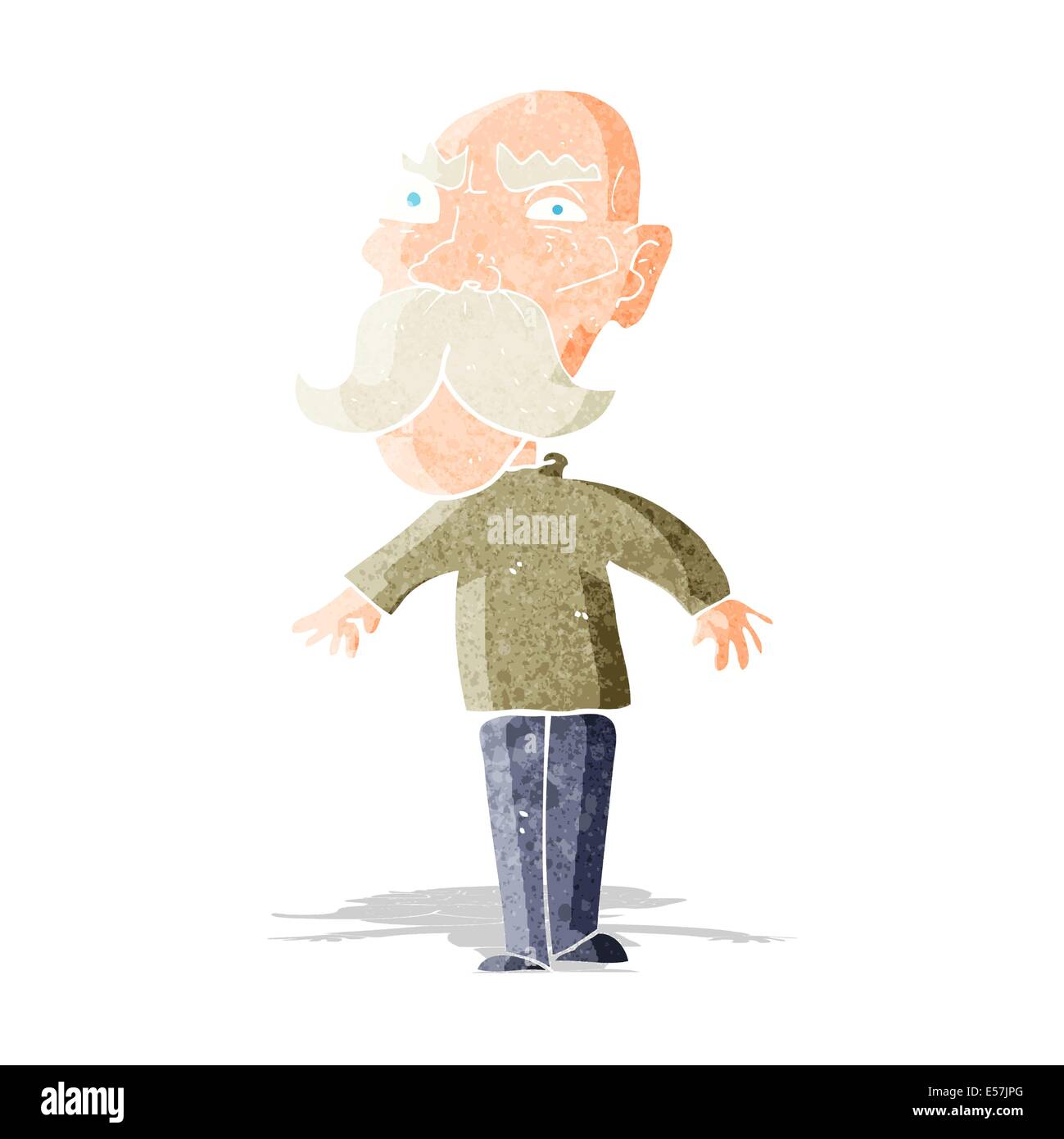 cartoon angry old man Stock Vector Image & Art - Alamy