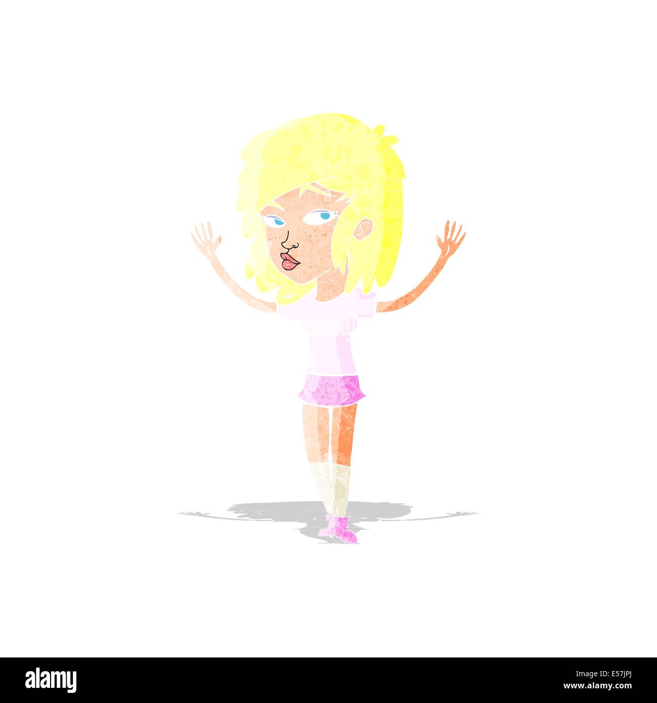 cartoon pretty girl Stock Vector Image & Art - Alamy