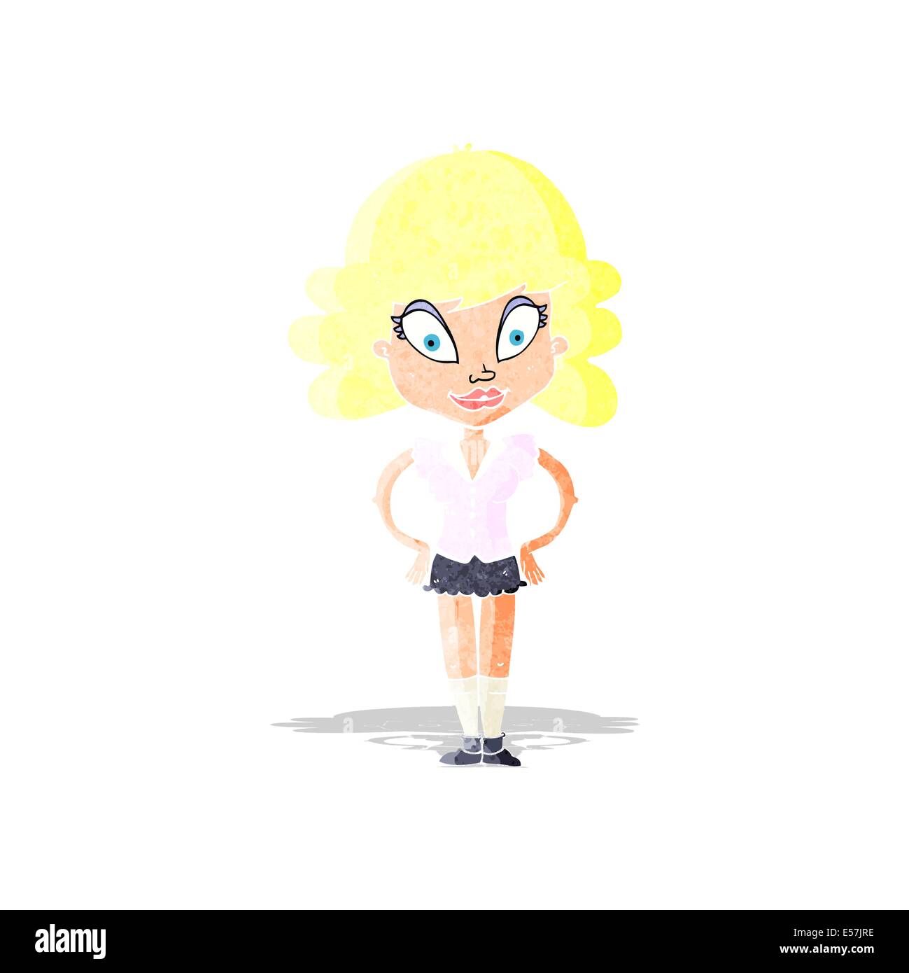 cartoon pretty woman Stock Vector Image & Art - Alamy