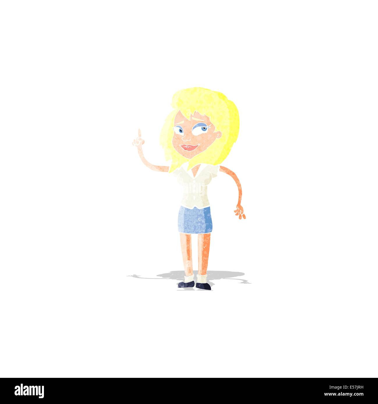 cartoon pretty woman with idea Stock Vector Image & Art - Alamy